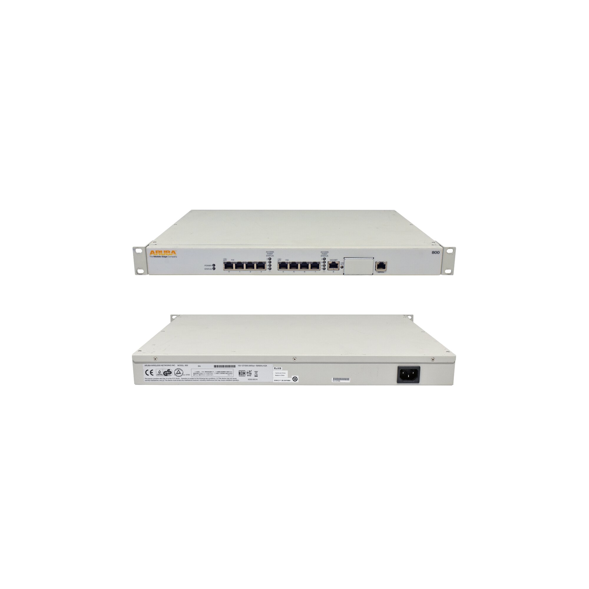 Aruba Networks 800 8-Port SPoE WLAN Controller - Piospartslap
