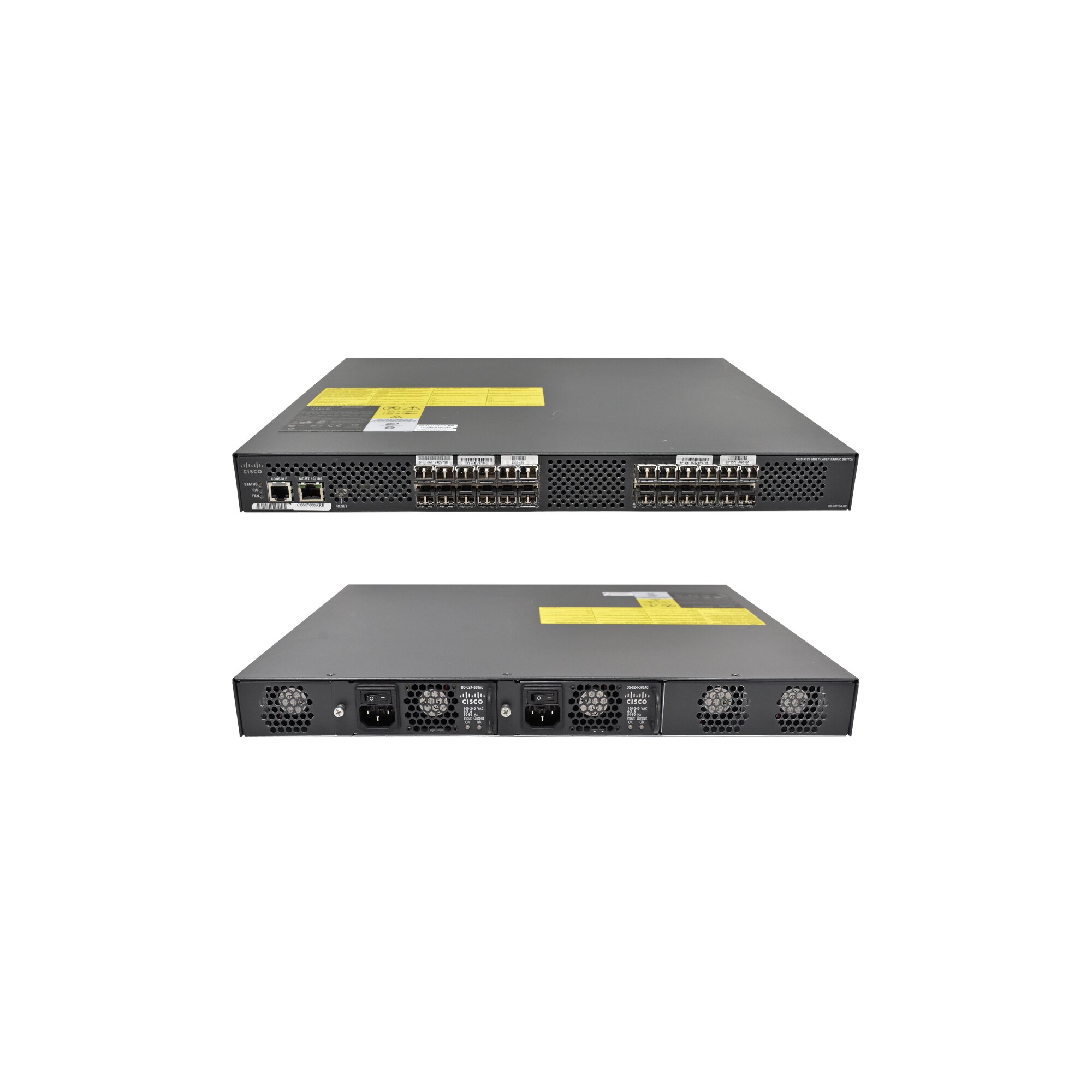 Cisco DS-C9124-K9 24-Port 4G FC Multilayer Fabric Switch + 24 4G Mini ...