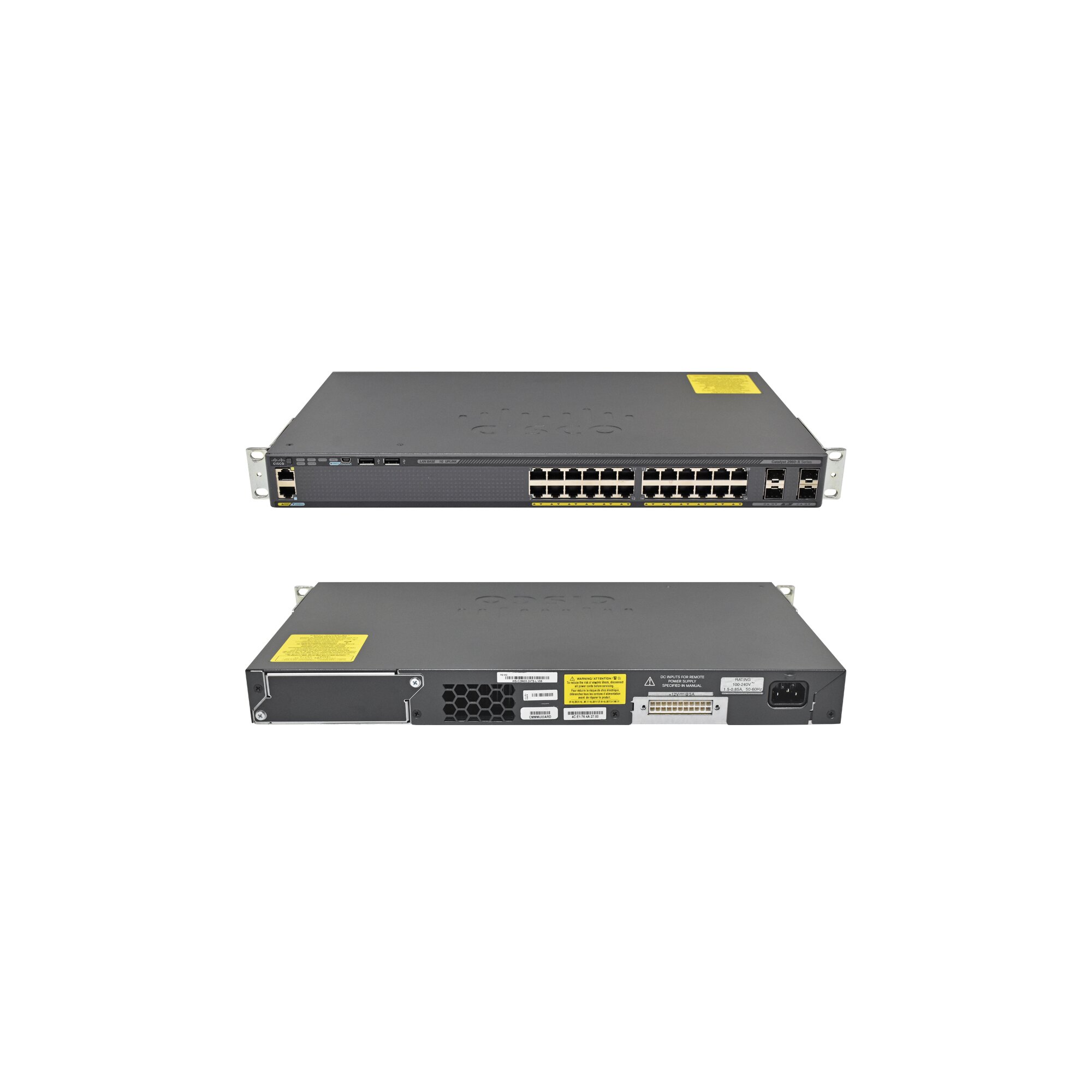 Cisco WS-C2960X-24TS-L 24-Port Gigabit Ethernet Switch + 4 SFP Ports ...