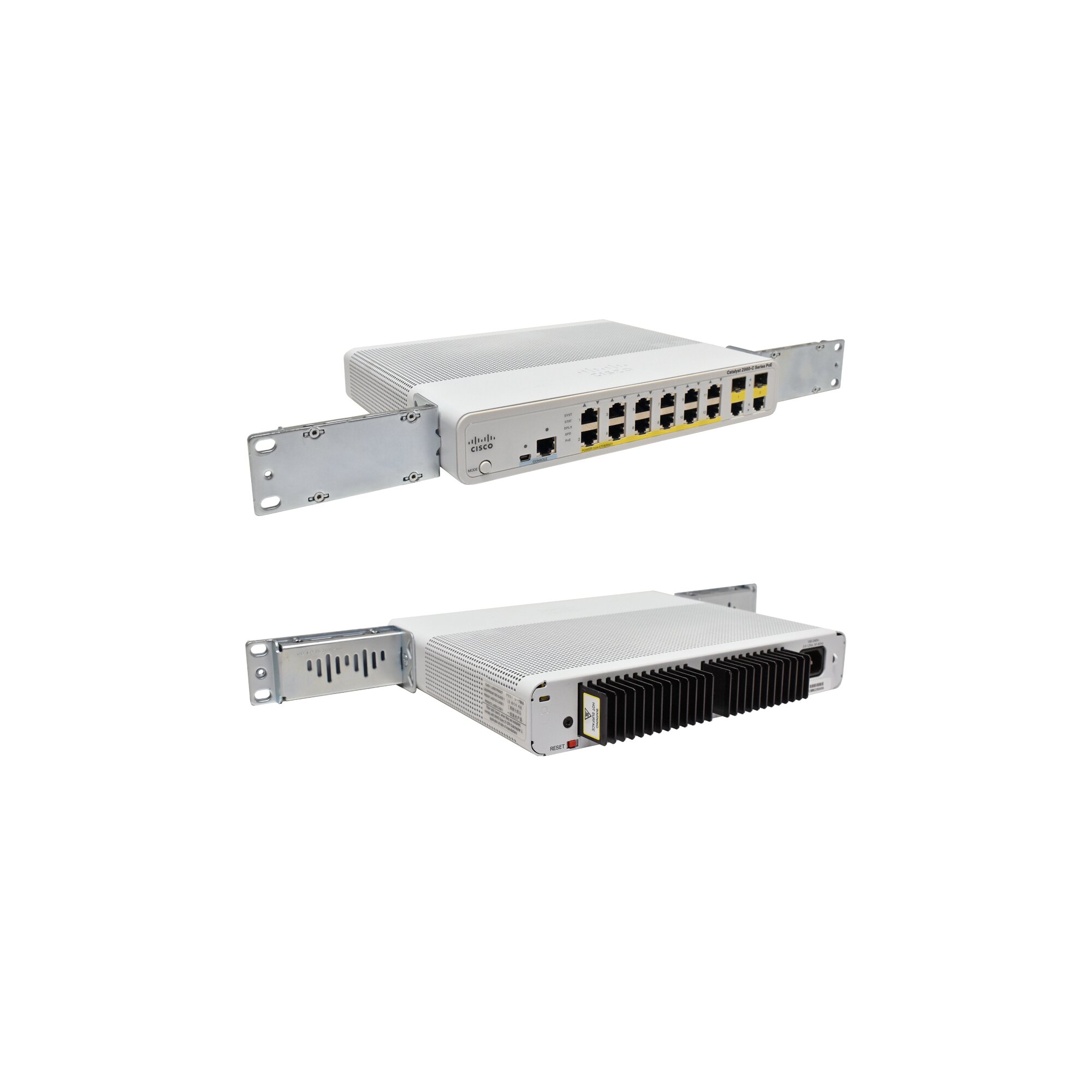 Cisco Catalyst WS-C2960C-12PC-L 12-Port Fast Ethernet PoE Switch 2 x ...