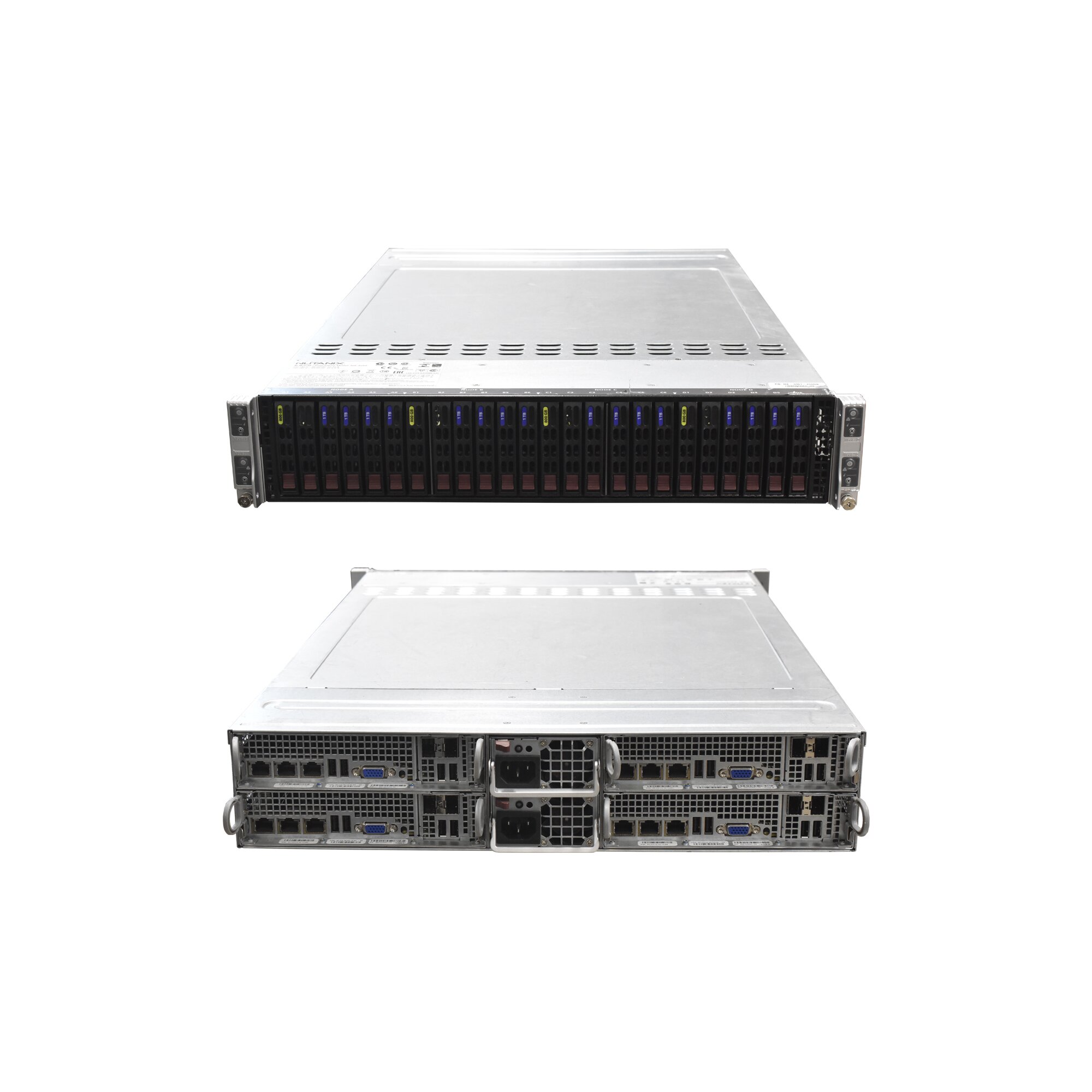 Nutanix Server NX-3361-256GB 4x Node 8x Xeon E5-2680 v2 2.8Ghz 2TB PC3 ...