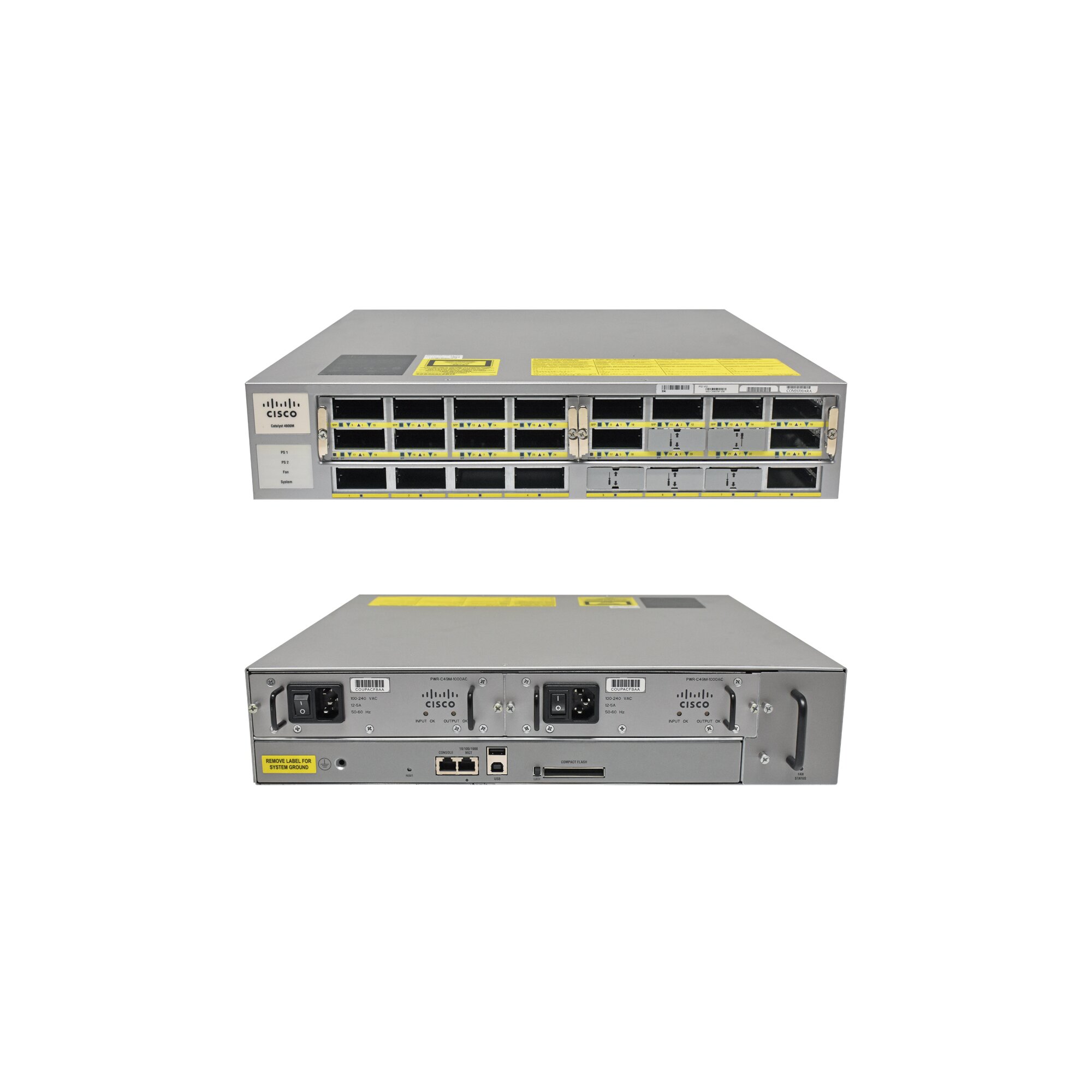 Cisco Catalyst WS-C4900M 68-2911-08 24 x 10G X2-Transceiver Ports 2 x ...