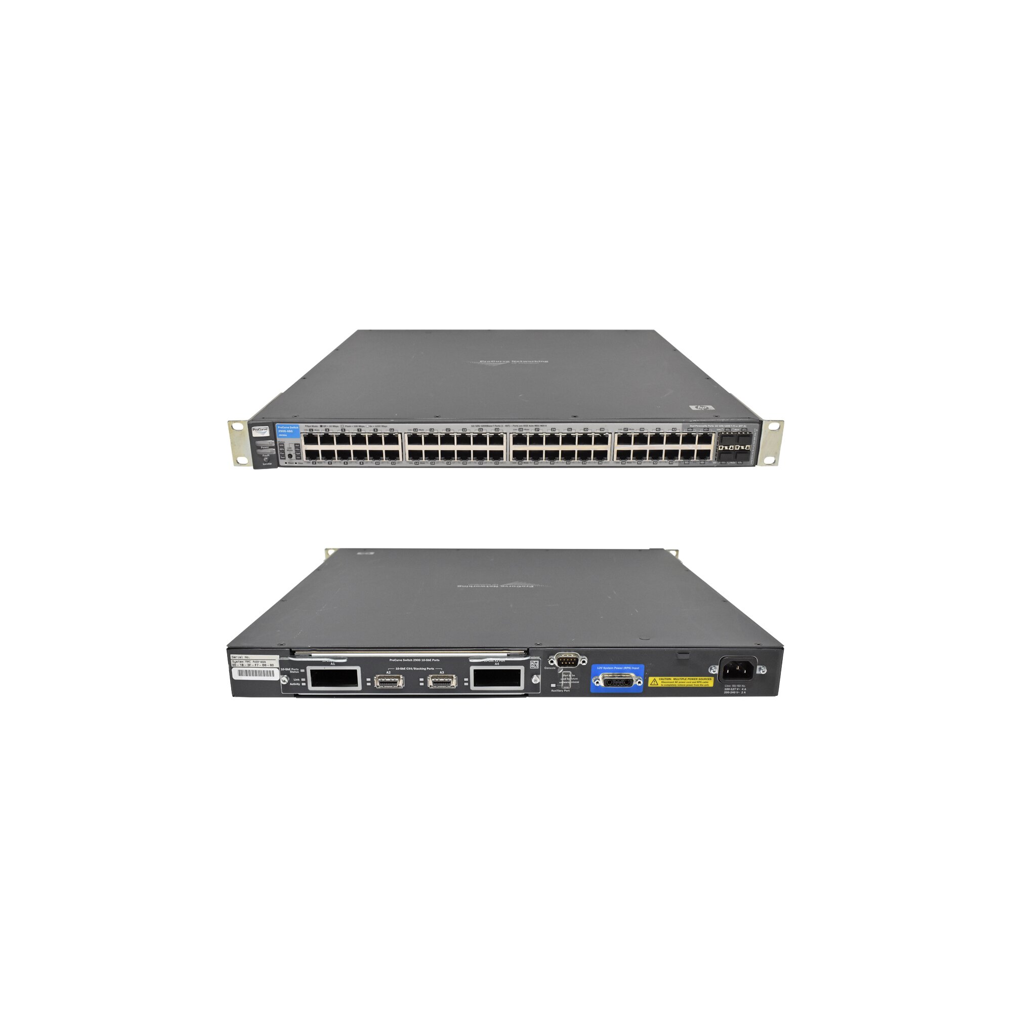 HP ProCurve 2900-48G J9050A 48-Port Gigabit Ethernet Switch 4 x SFP ...