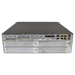 Cisco 3925 Router C3900-SPE100K9 + 4-Port Gigabit Ethernet Interface ...