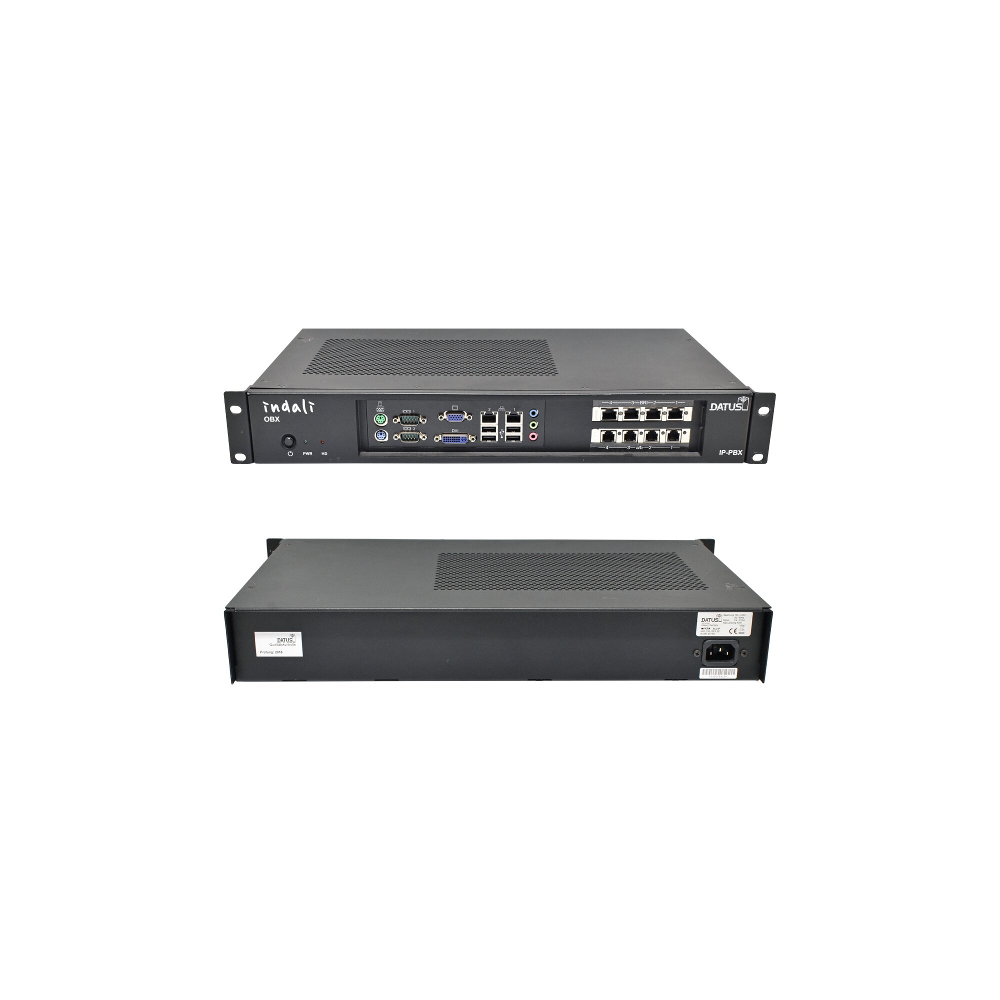 Datus Indali OBX IP-PBX System 1x 4Port TDM410 1x 4Port B410P ohne OS ...