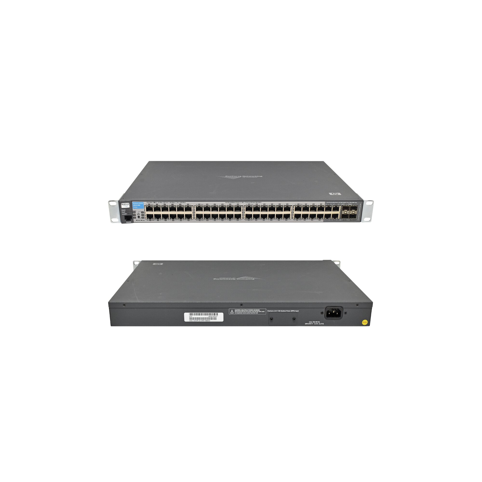 HP ProCurve 2810-48G J9022A 48-Port Gigabit Ethernet Switch 4 x SFP mit ...