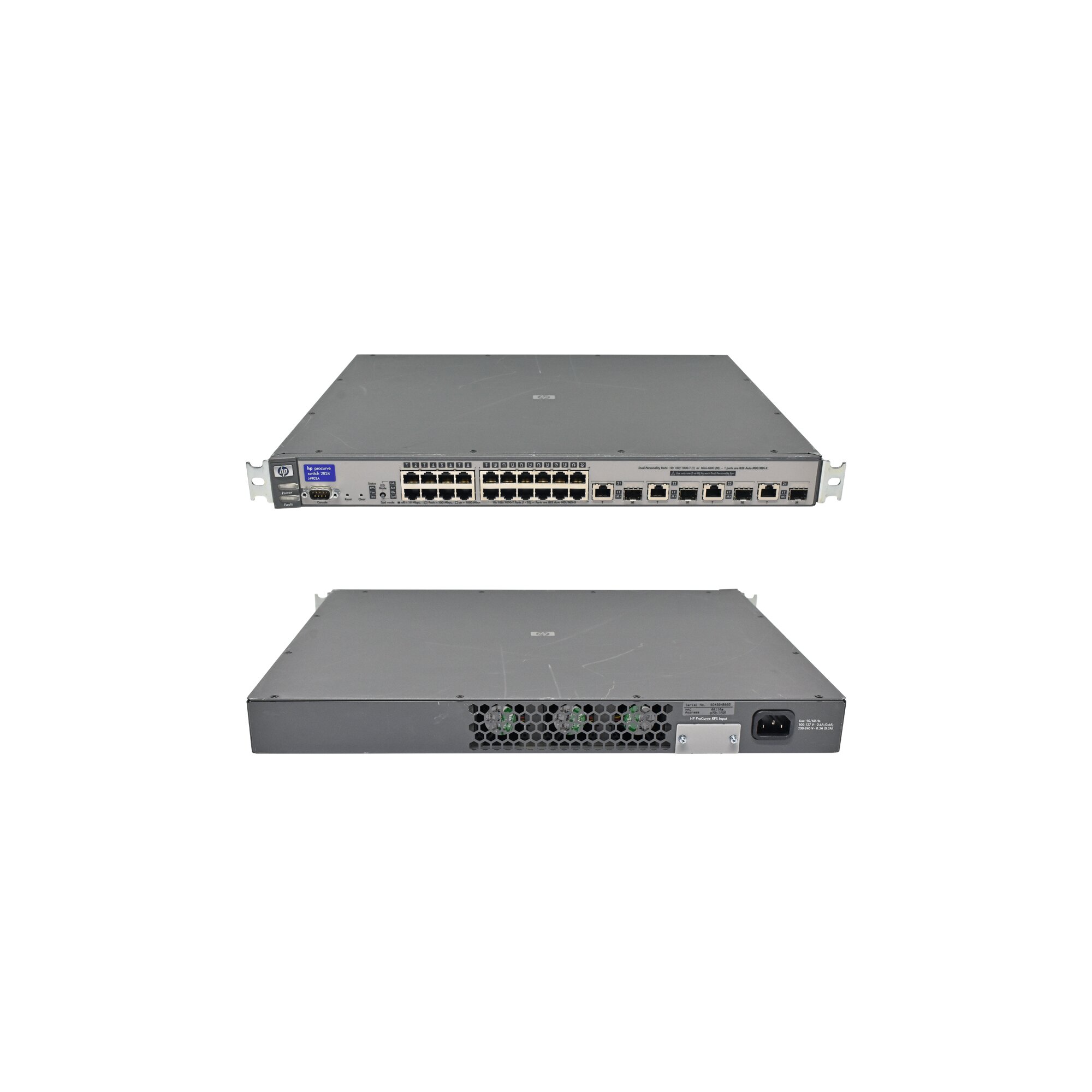 HP ProCurve 2824 J4903A 24-Port Gigabit Ethernet Switch 4x SFP ...