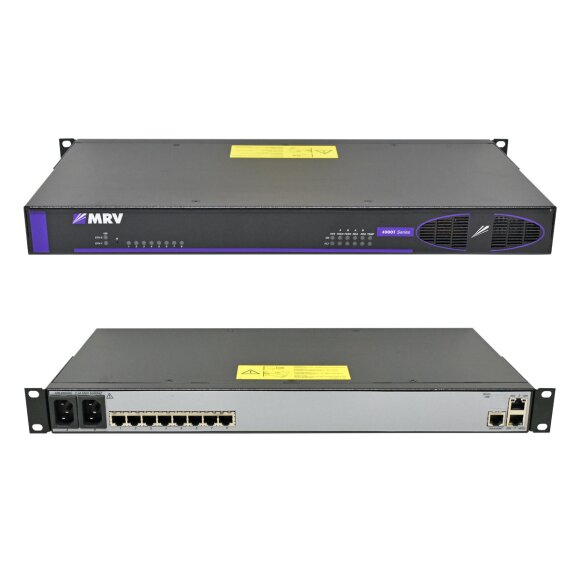 MRV LX Series 4000T 8-Port Console Server LX-4008T-002AC 2x PSU ...