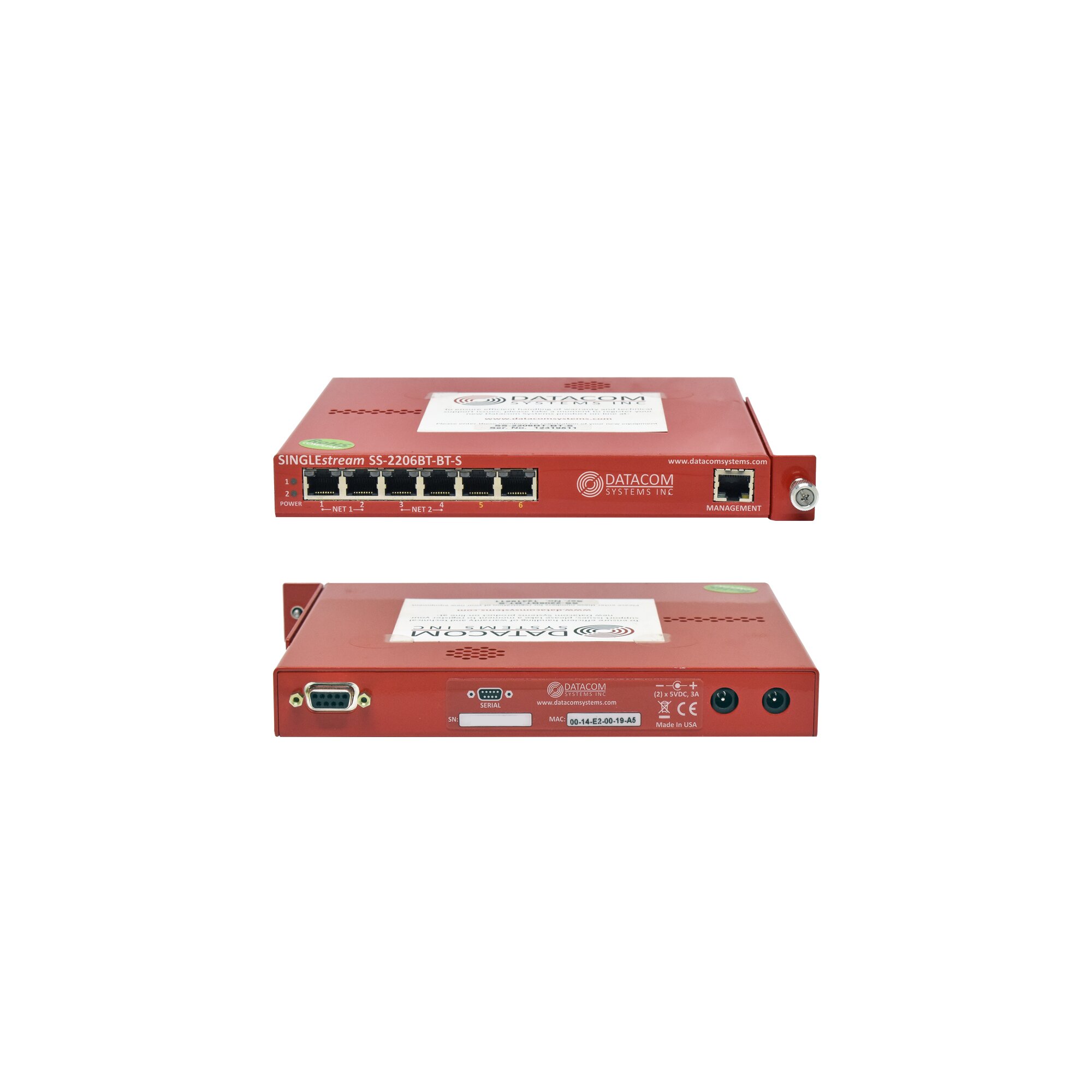 Datacom SINGLEstream SS-2206BT-BT-S Link Aggregation Tap no PSU - Piospartslap