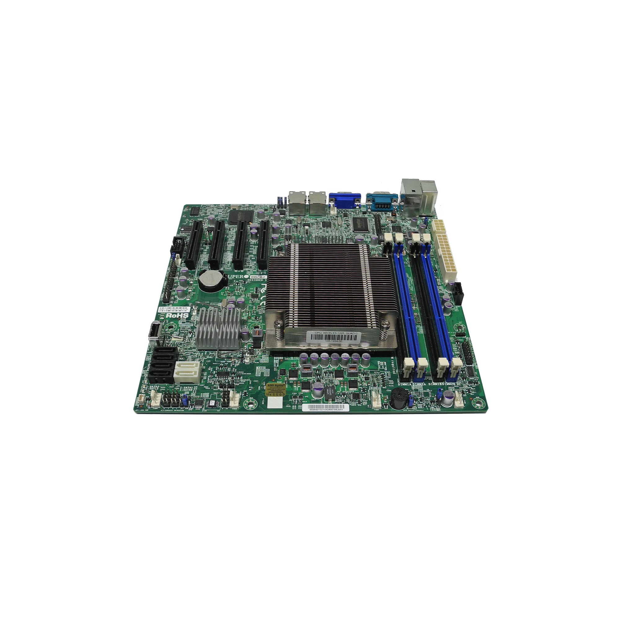 Supermicro ATX Server Mainboard X9SCM-F LGA 1155 + CPU Heatsink for CSE ...