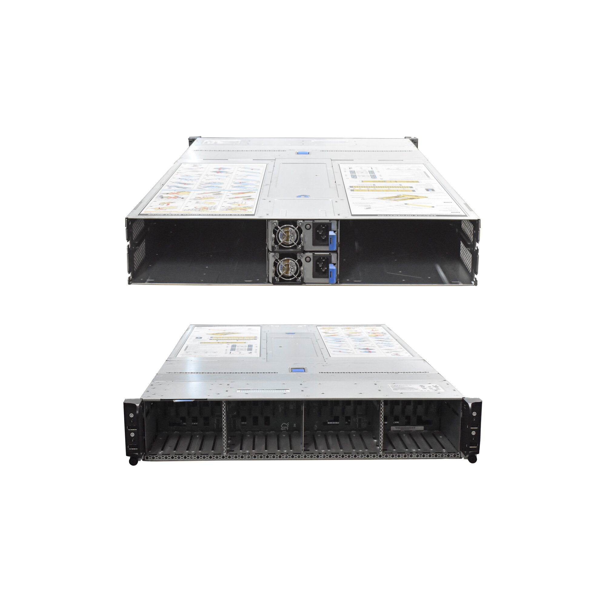 Quanta 4 Node Server QuantaPlex T41S-2U Chassis no Node 2x PSU 1600W 4x ...