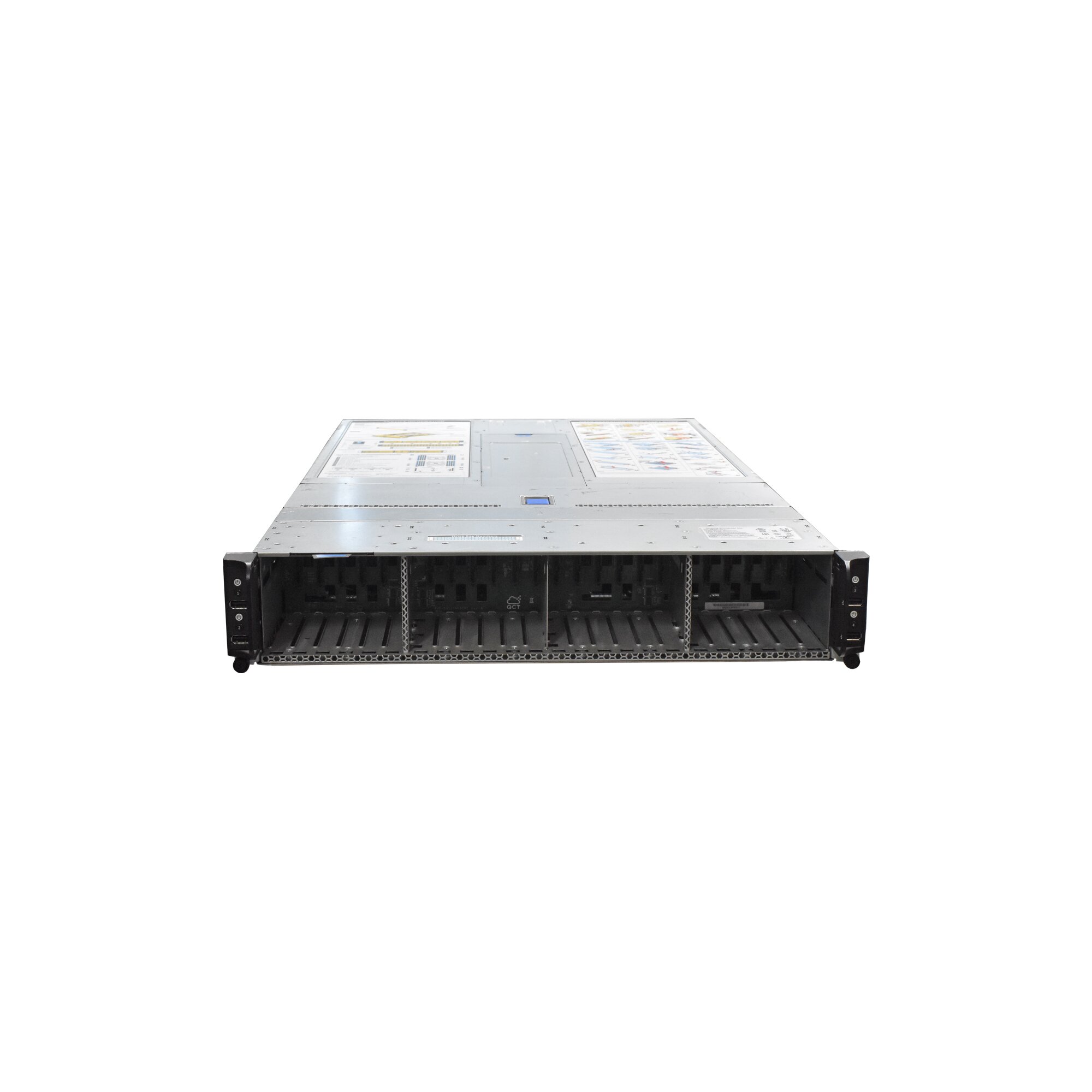 Quanta 4 Node Server QuantaPlex T41S-2U Chassis no Node 2x PSU 1600W 4x ...