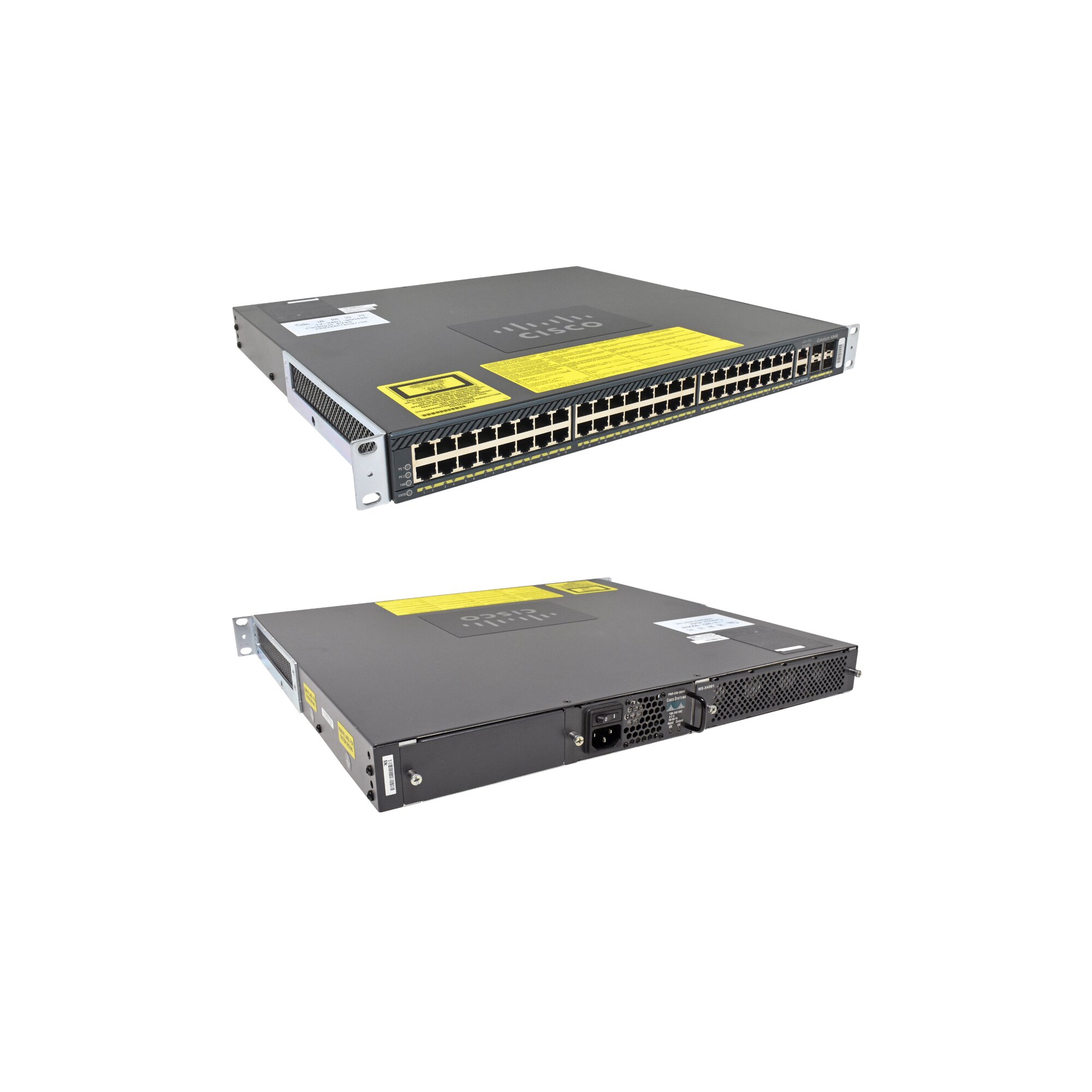 Cisco WS-C4948 800-24772-04 B0 48-Port Gigabit Ethernet Switch 4 x SFP ...