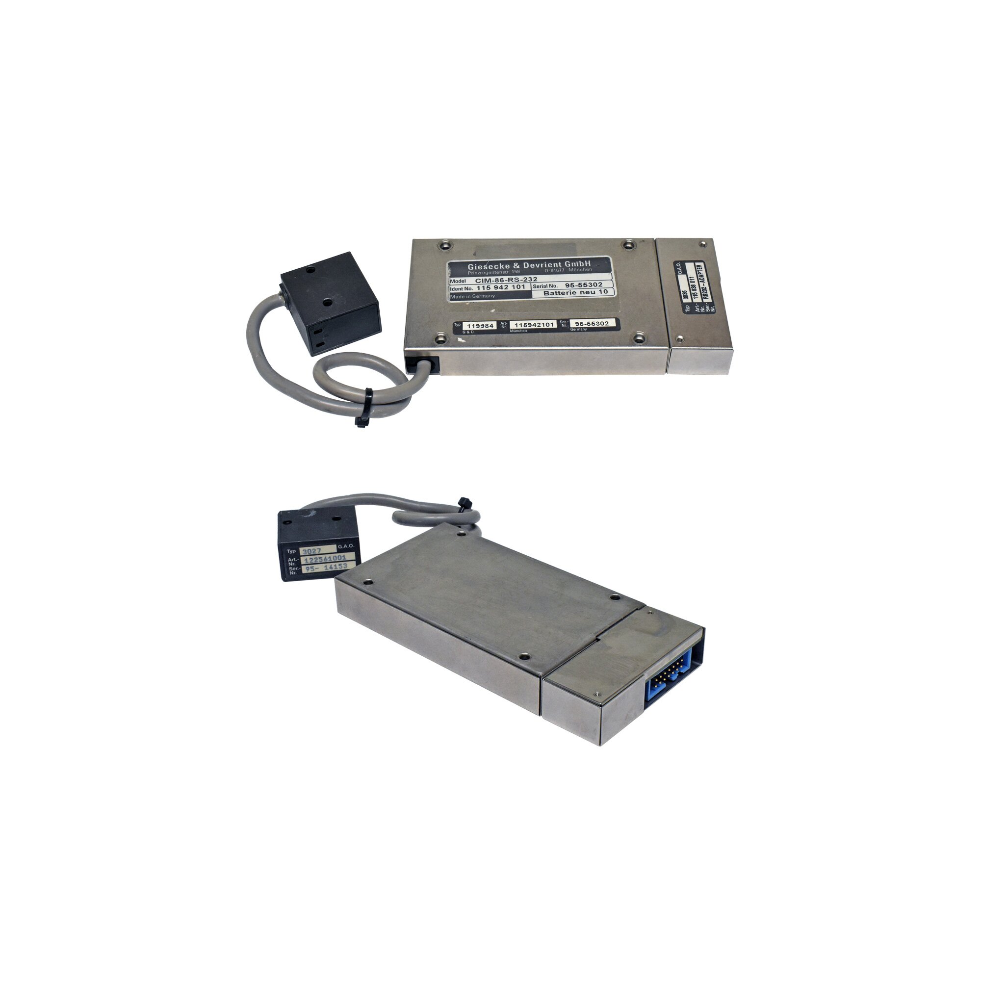 Giesecke & Devrient CIM Modul CIM-86-RS-232 115942101+ RS232 Adapter ...