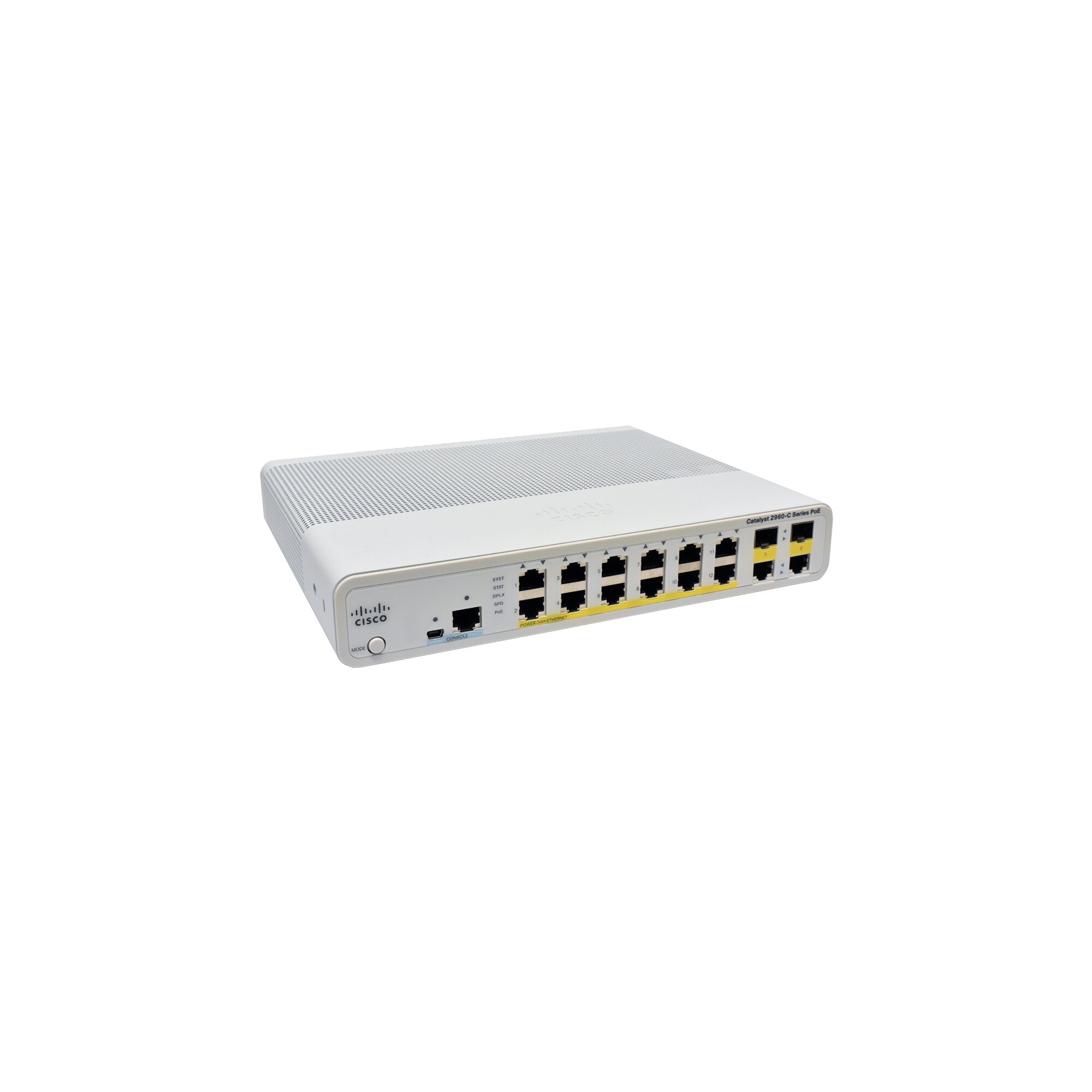 Cisco Catalyst WS-C2960C-12PC-L 12-Port Fast Ethernet PoE Switch 2 x ...