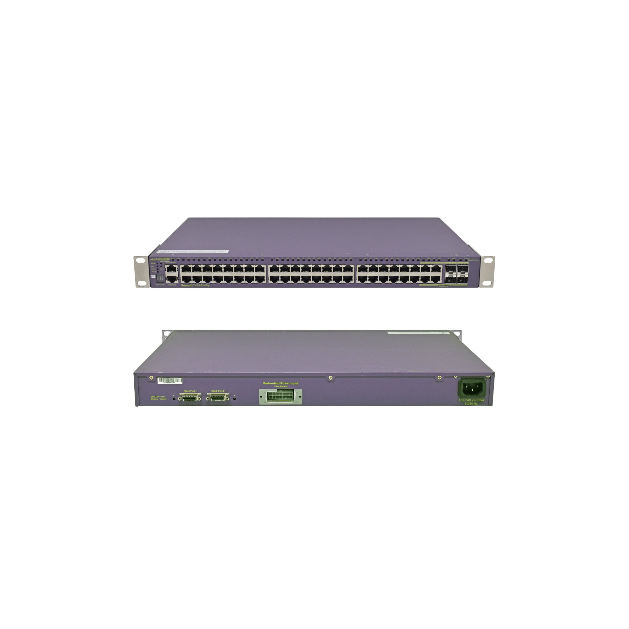Extreme Networks Summit X440-48p 16506 48-Port PoE+ Stackable Gigabit ...