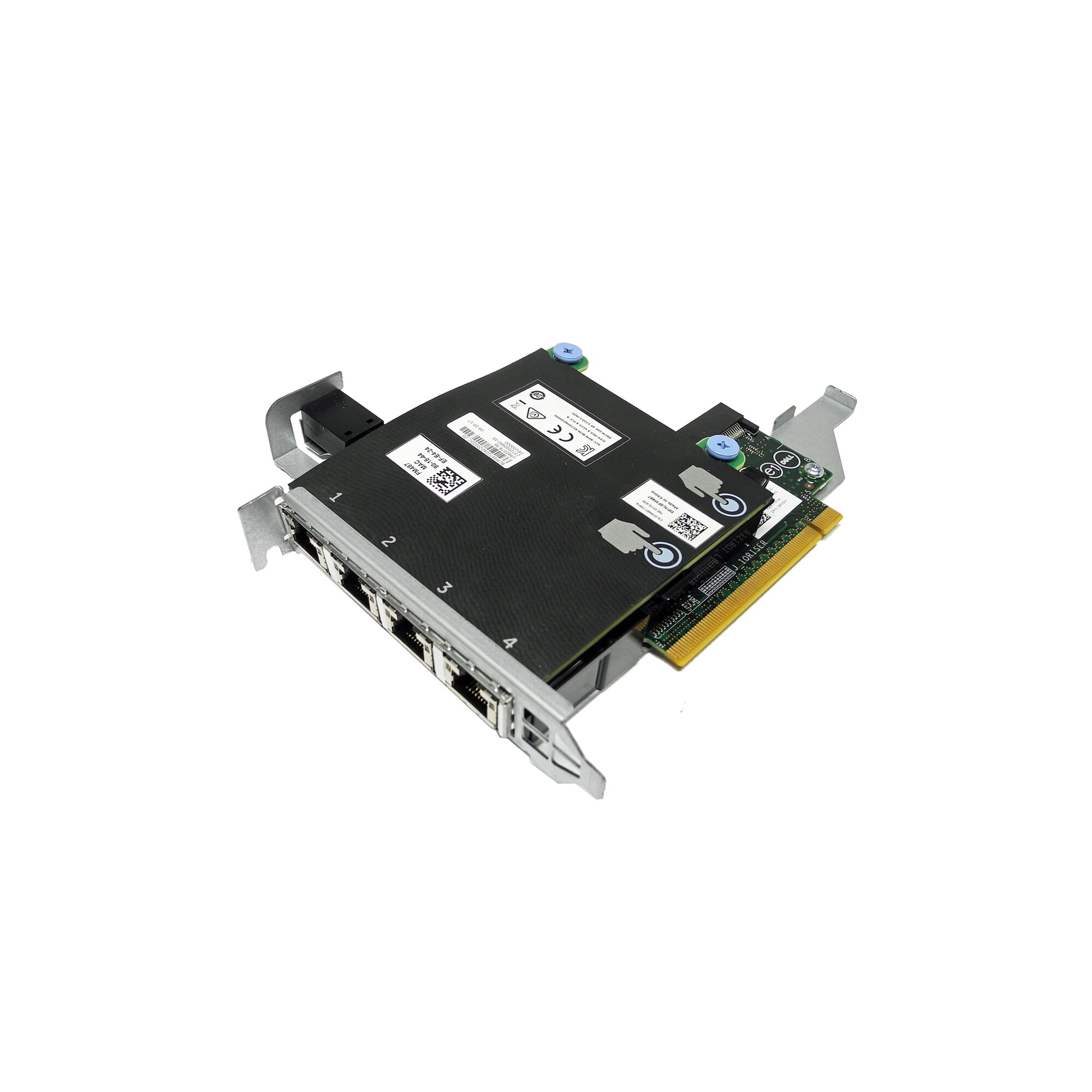 DELL 4-Port GbE Daughter Card 0FM487 +Riser Card 08PX9W for PowerEdge ...