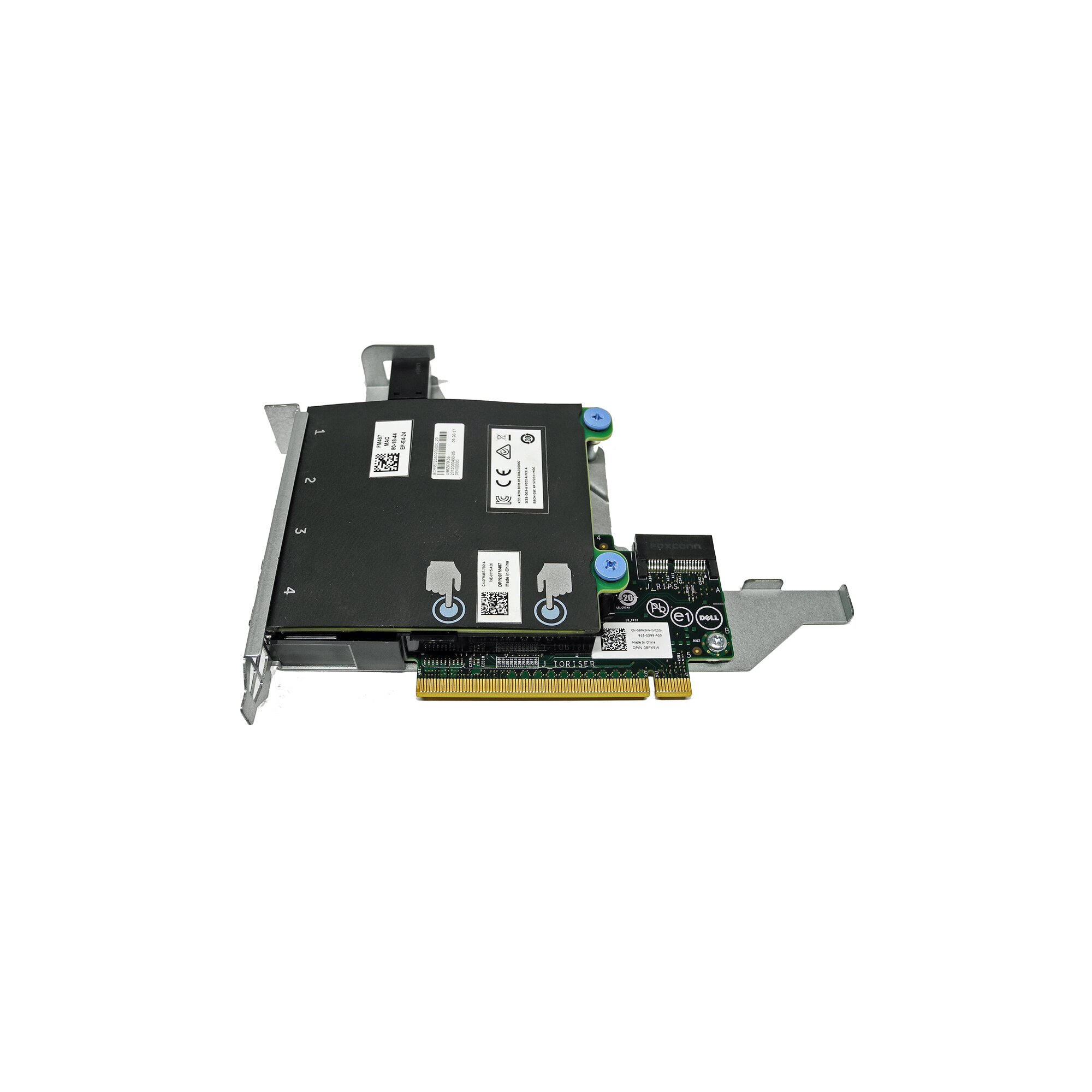 DELL 4-Port GbE Daughter Card 0FM487 +Riser Card 08PX9W for PowerEdge ...