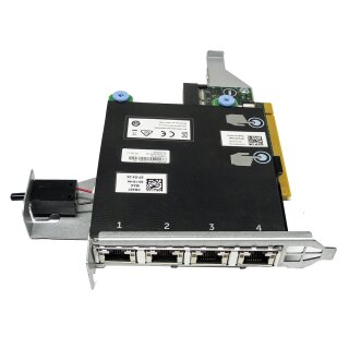 DELL 4-Port GbE Daughter Card 0FM487 +Riser Card 08PX9W for PowerEdge ...