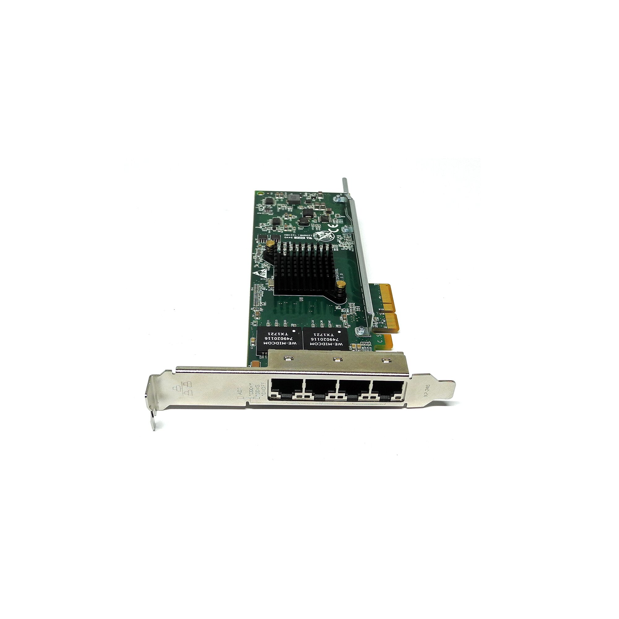 Riverbed 410-00116-01 Quad-Port PCIe x4 Gigabit Ethernet Copper Network ...