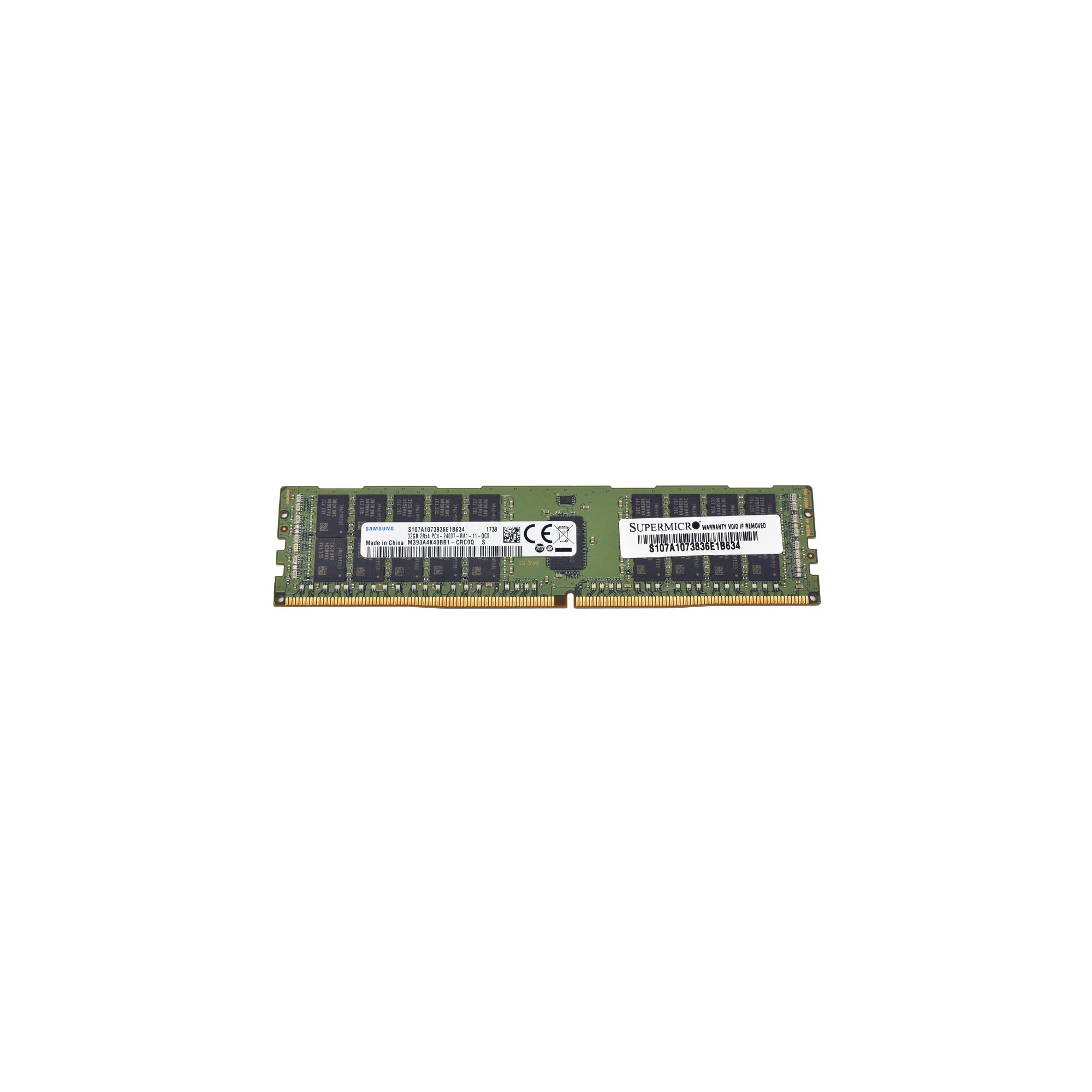 Samsung Supermicro 32 GB 2Rx4 PC4-2400T ECC M393A4K40BB1-CRC