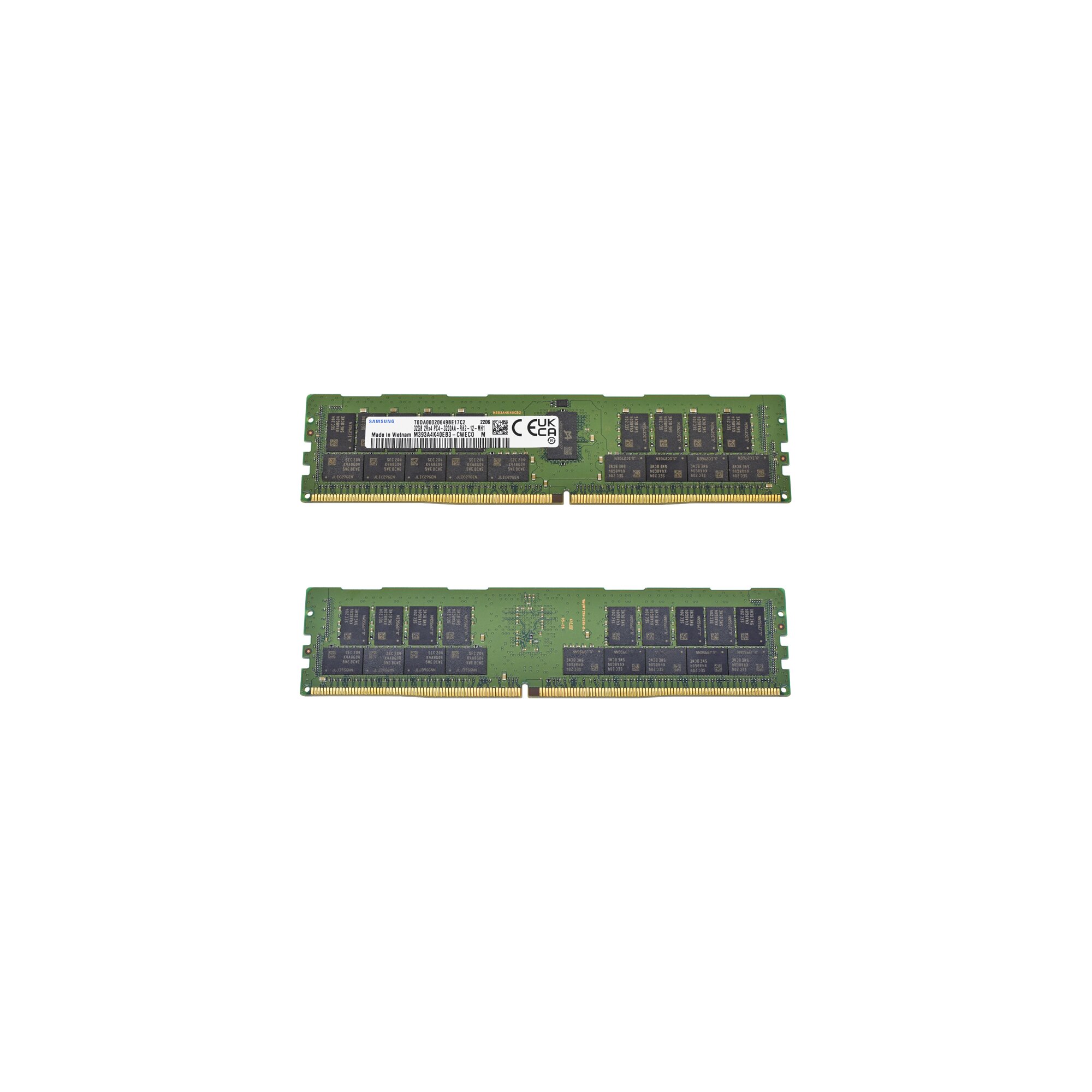 Samsung 32GB 2Rx4 PC4-3200AA DDR4 RAM M393A4K40EB3-CWE