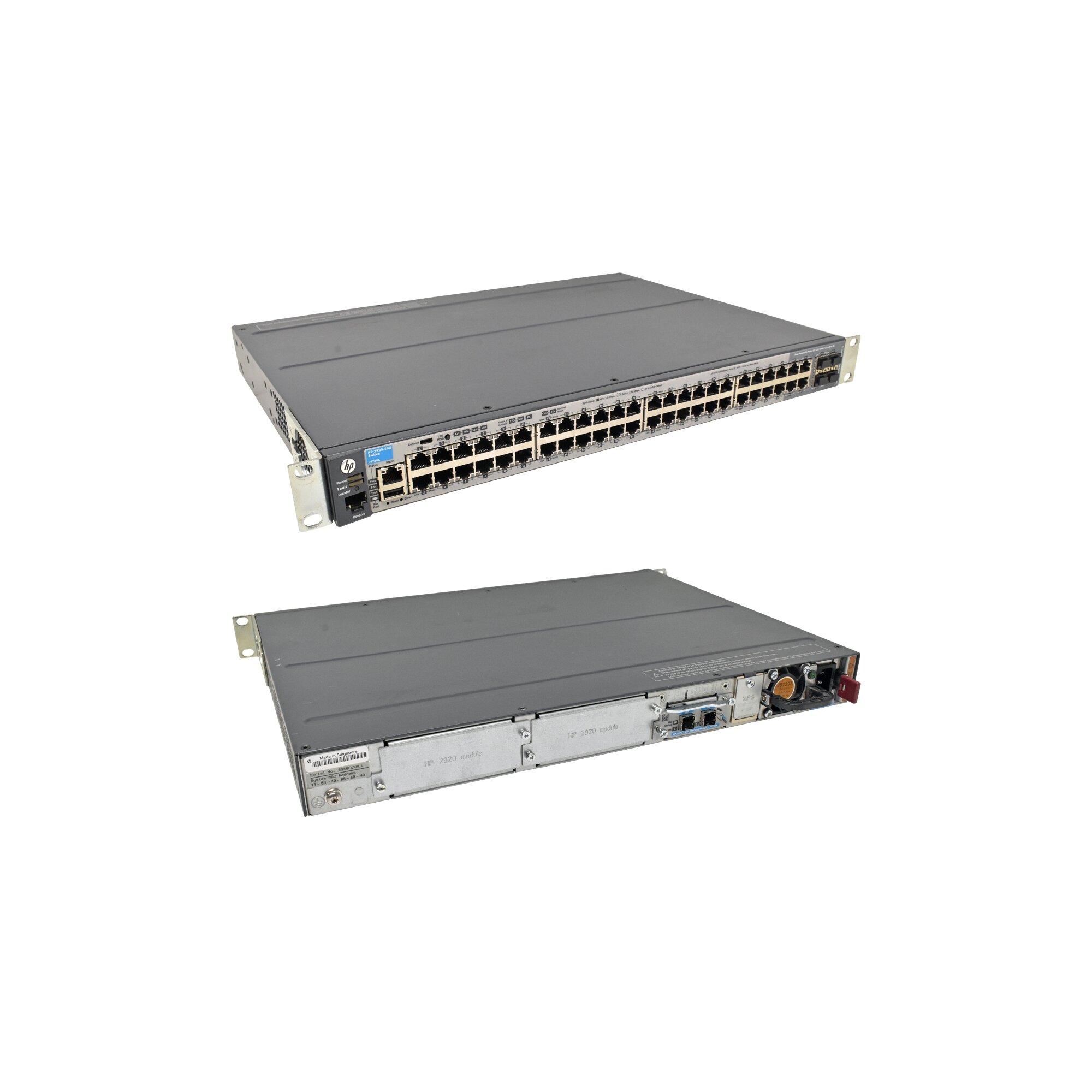 HP 2920-48G J9728A 48-Port Gigabit Stackable Ethernet Switch 4 x SFP ...