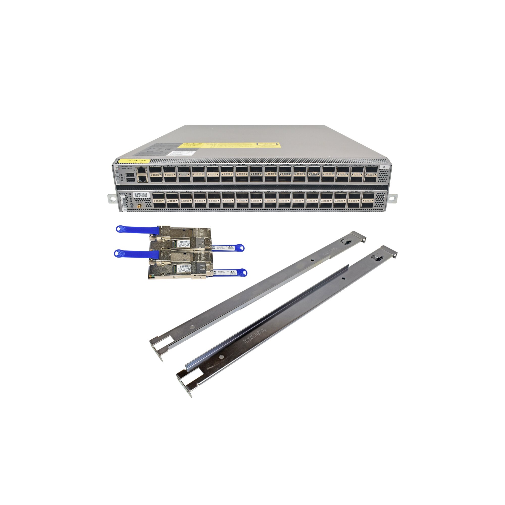 Cisco Nexus N3K-C3164Q-40GE 64-Port 40G QSFP+ 2U Ethernet Switch + Rail ...