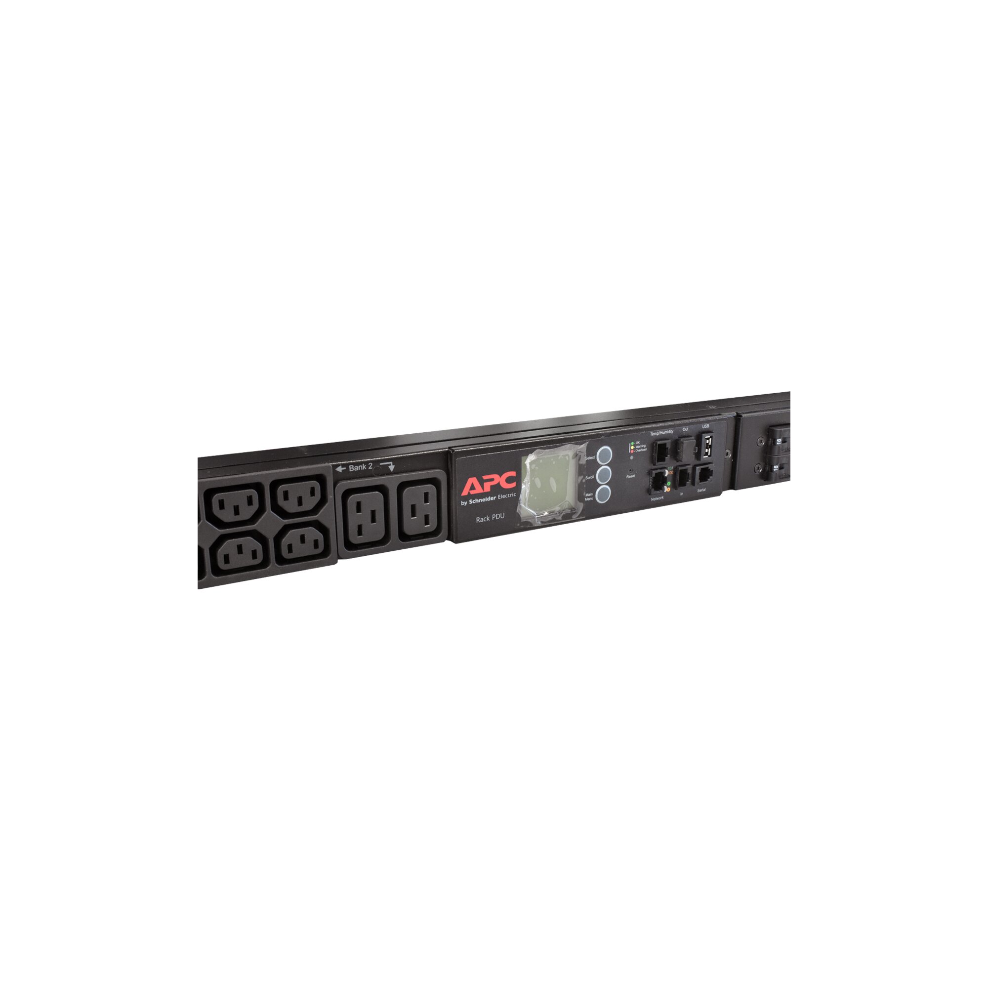 APC AP8886 Rack PDU 2G Metered 3-Phasen Null HE 22,0 kW 32A 17,3 kW 24 A 230V 30x C13 12x C19 ...