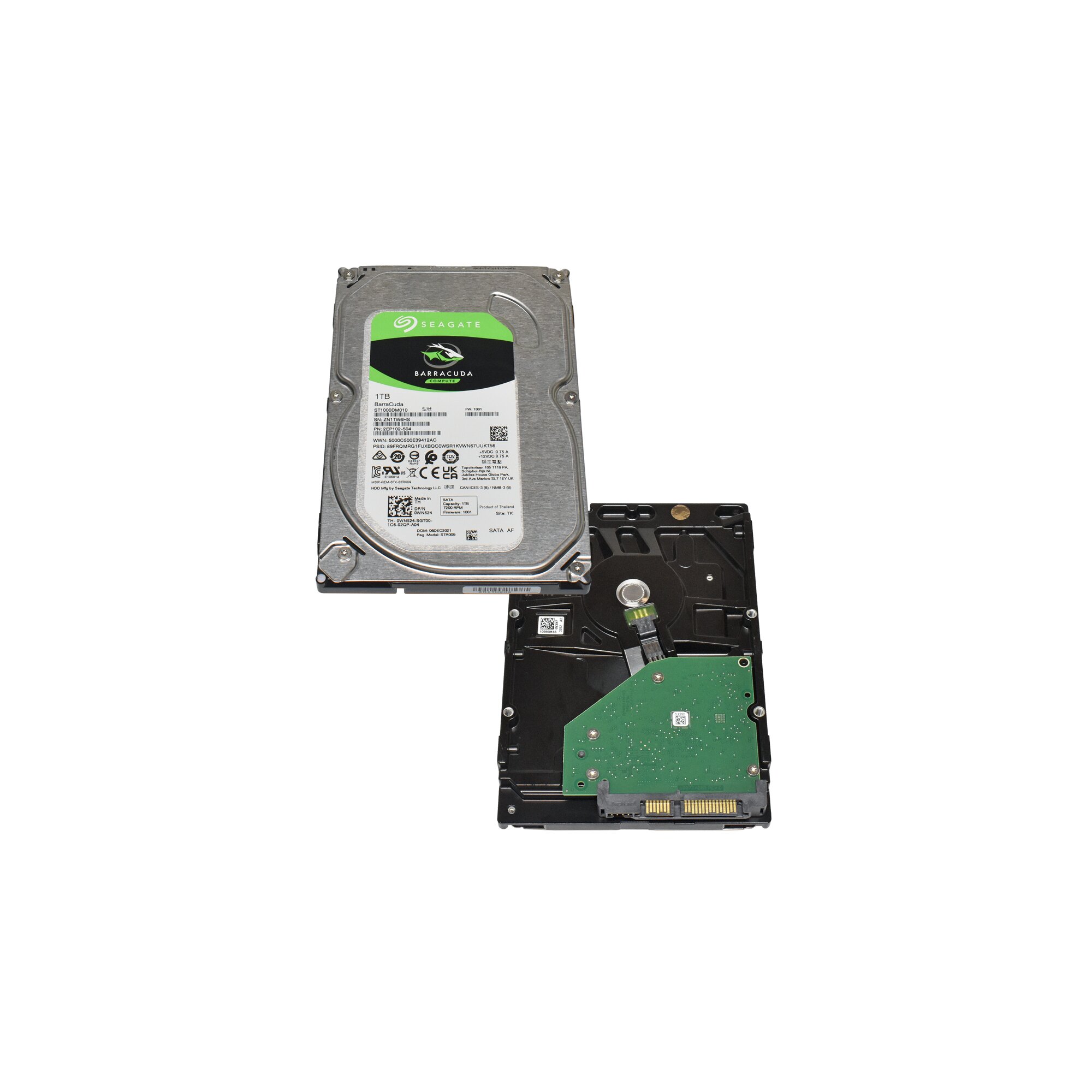 Dell Seagate Barracuda 1TB 3,5" 7,2k SATA HDD 0WN524 ST1000DM010 ...