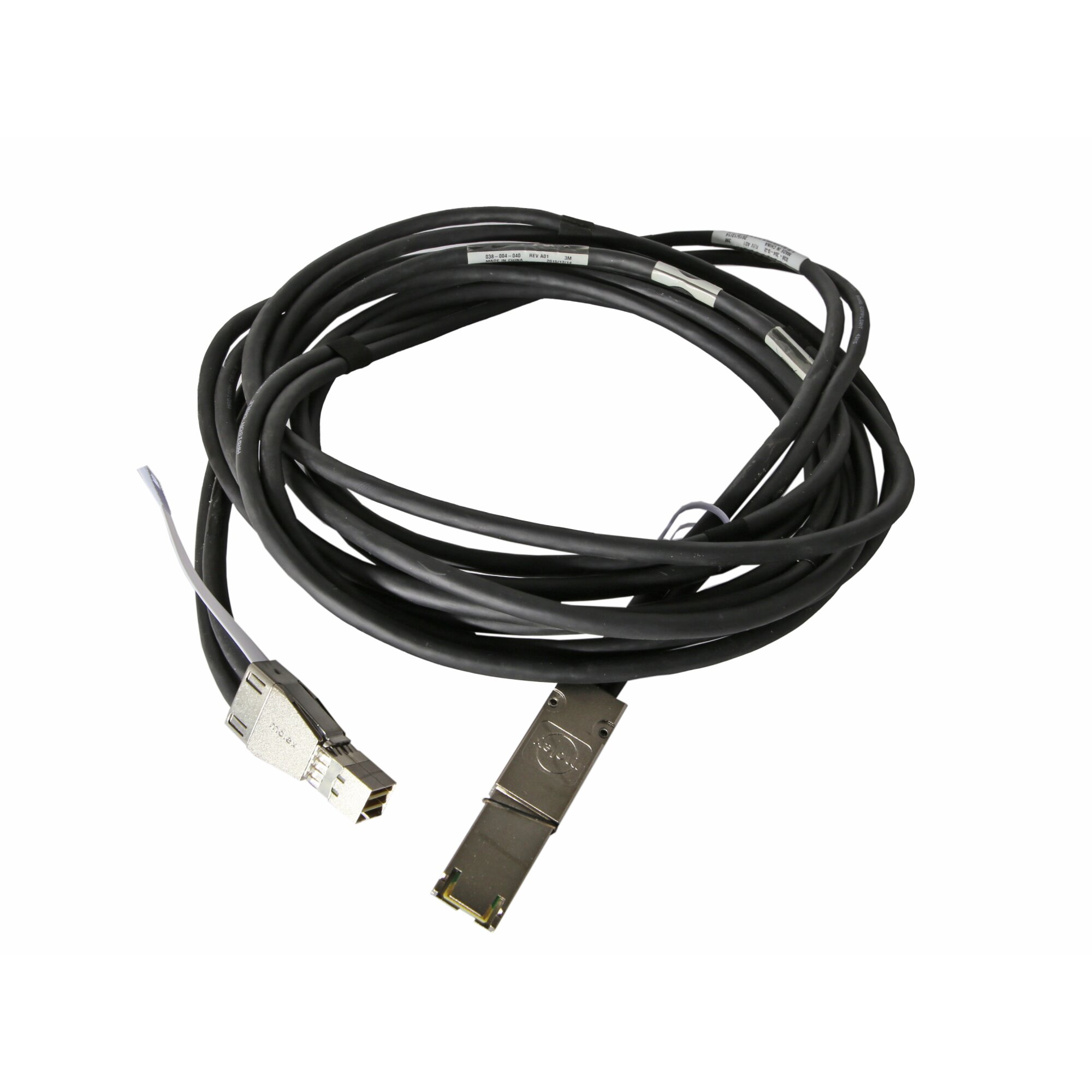EMC 2m 6G Mini SAS Hybrid Kabel 038-004-040 SFF-8644 - SFF-8088 ...