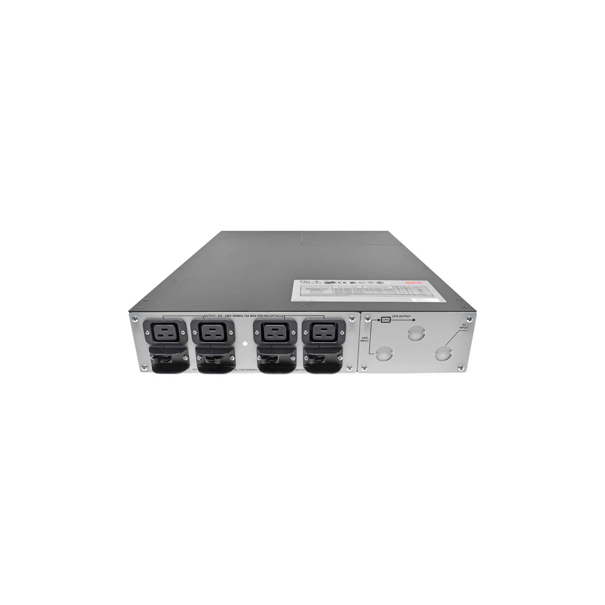 APC Service Bypass Panel SBP6KRMI2U 230V 32A 4x C19 + Rackschienen Kit ...