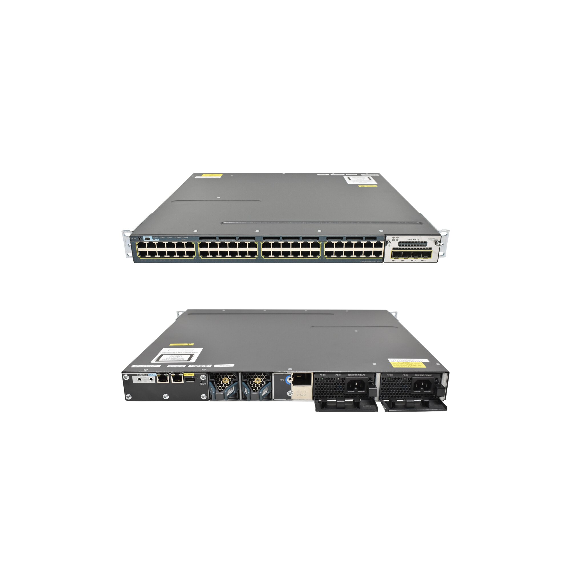 Cisco Catalyst WS-C3560X-48P-S 48-Port PoE+ Gigabit Ethernet Switch ...