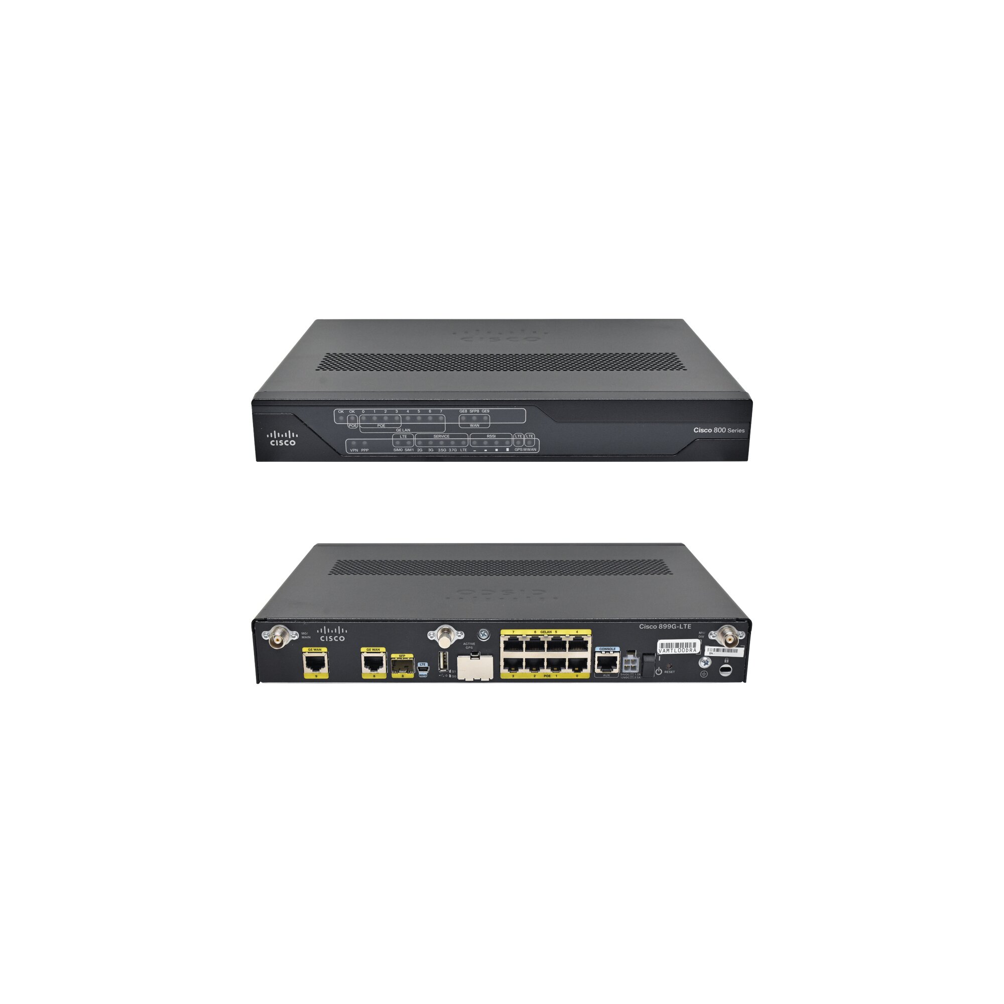 Cisco C890-LTE C899G-LTE-GA-K9 8-Port Gigabit Integrated Services ...