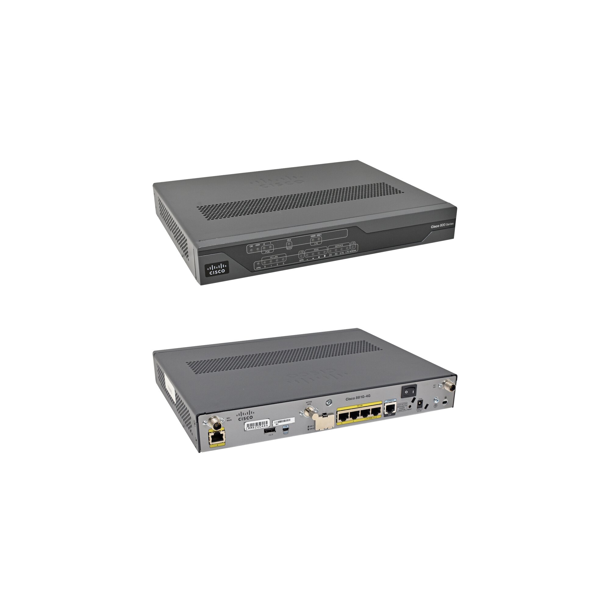 Cisco C881G-4G-GA-K9 4-Port Fast Ethernet Integrated Services Router ...