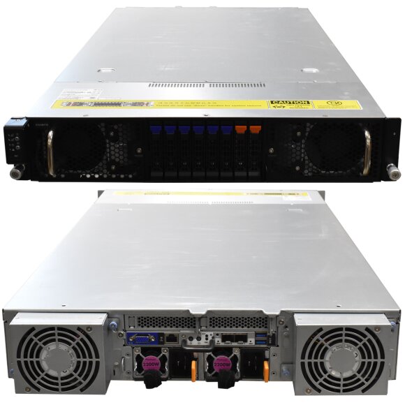 Gigabyte G292-Z20 HPC Server AMD EPYC 7402P CPU 48GB PC4 up 8x G4 GPU ...