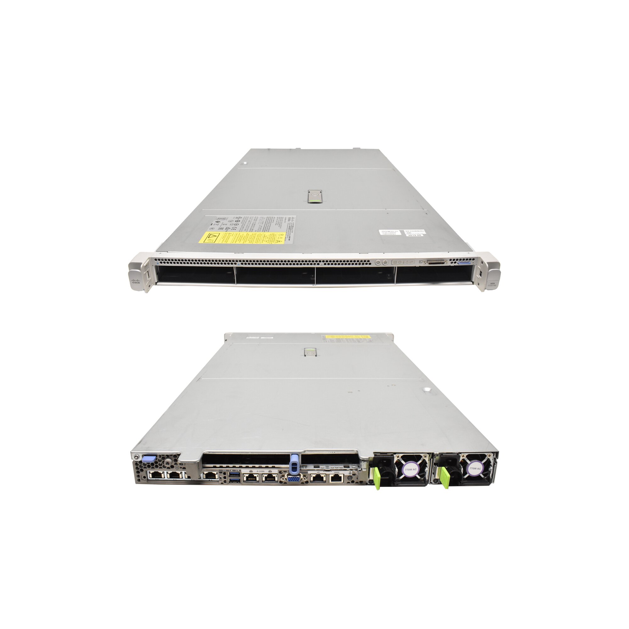 CISCO UCS C220 M5 RackServer ohne CPU ohne RAM 2x Kühler 4x LFF 3,5 ...