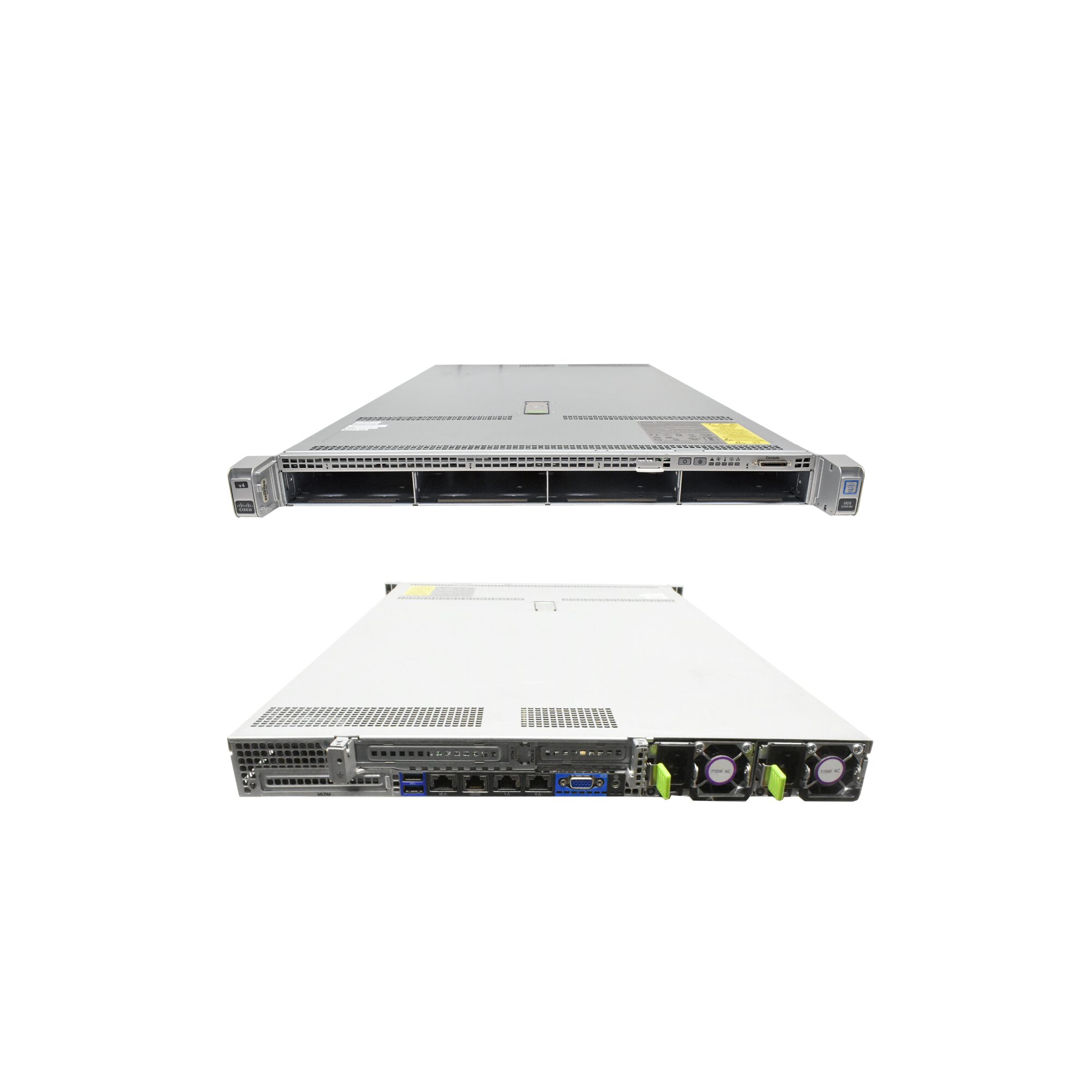 CISCO UCS C220 M4 RackServer ohne CPU ohne RAM 2x Kühler 4x LFF 3,5 ...
