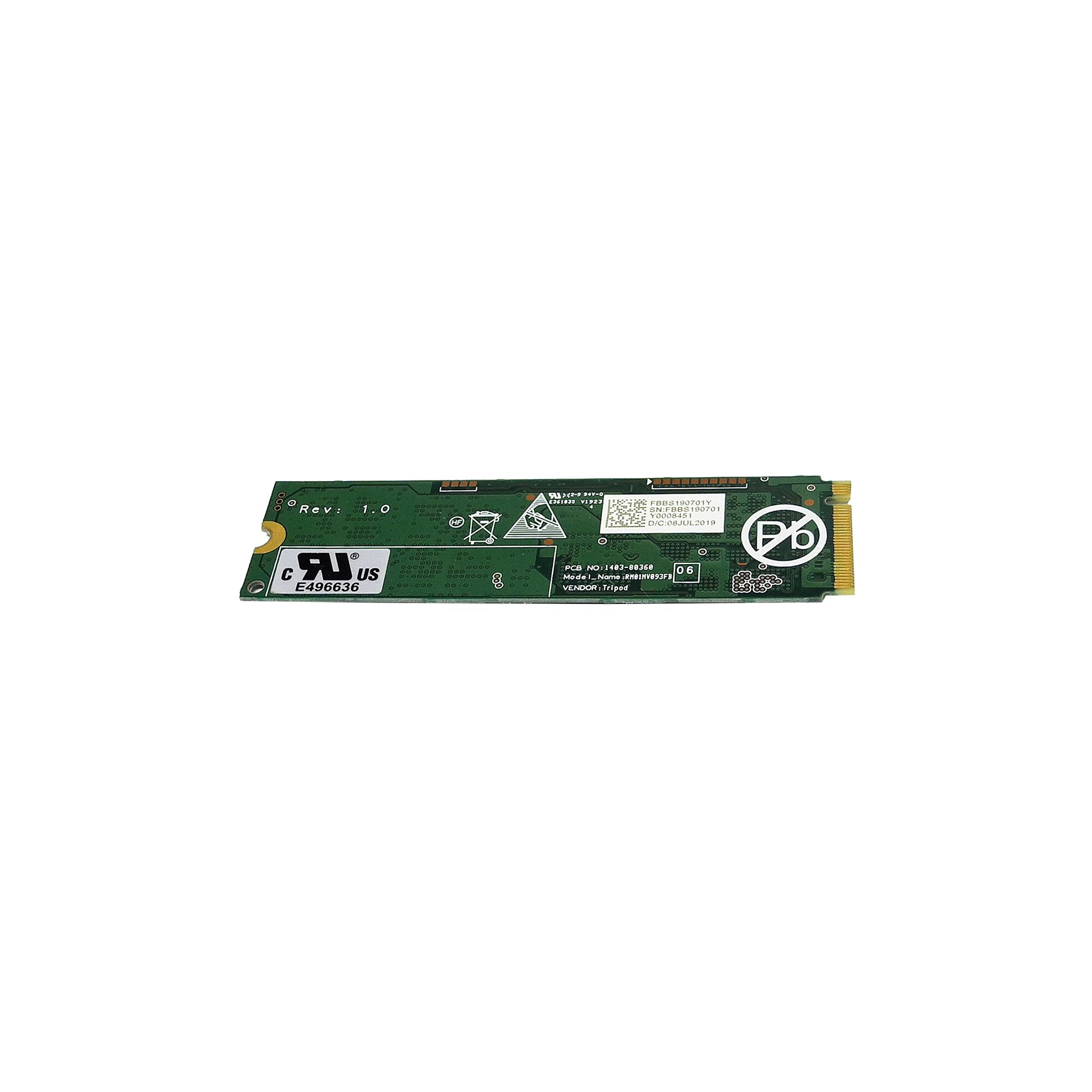 Lenovo 00UP706 Union Memory SSD 256GB M.2 2280 PCIe Gen3.0 x4 NVMe
