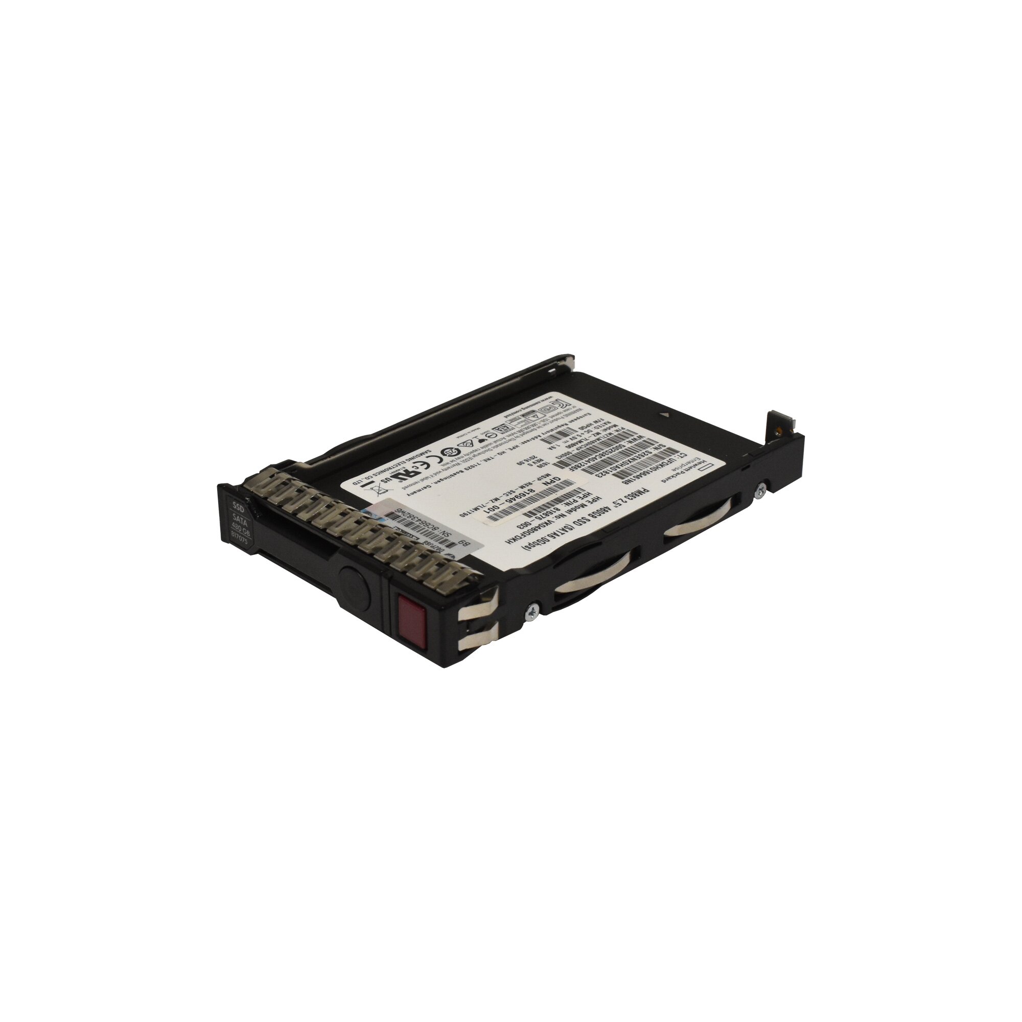 HP PM863 480 GB 2.5“ 6Gbps SATA SSD MZ-7LM4800 817075-001 mit Rahmen G8 ...