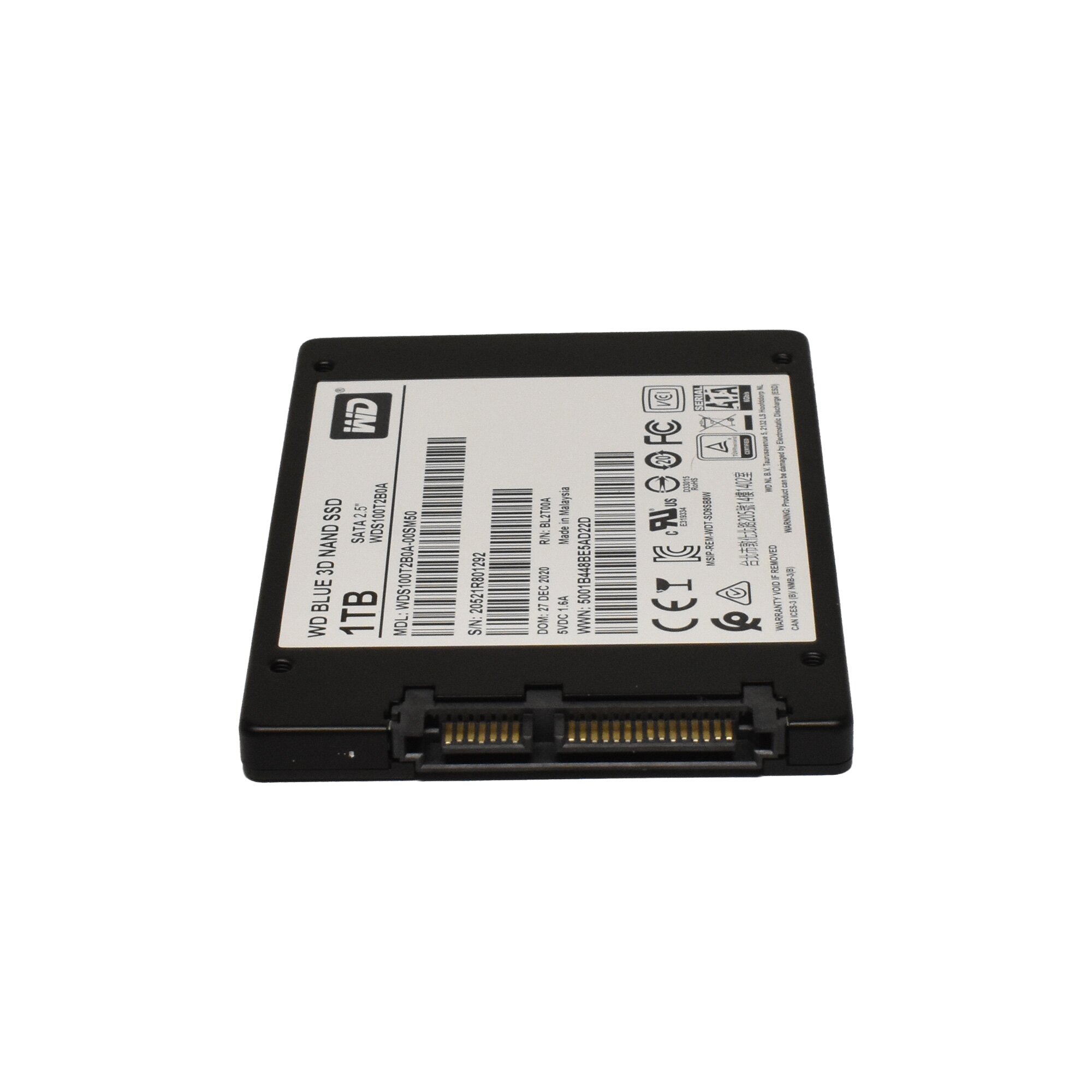 Western Digital WD Blue 3D NAND SSD 1 TB SATA WDS100T2B0A - Piospartslap
