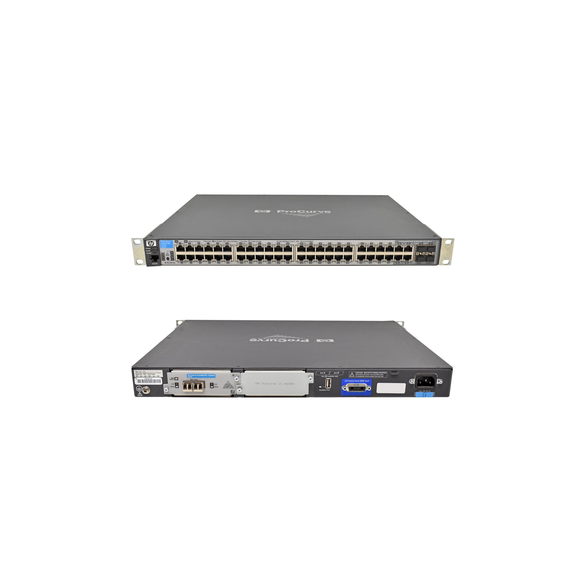 HP ProCurve 2910al-48G J9147A 48-Port Gigabit Ethernet Switch 4xSFP ...