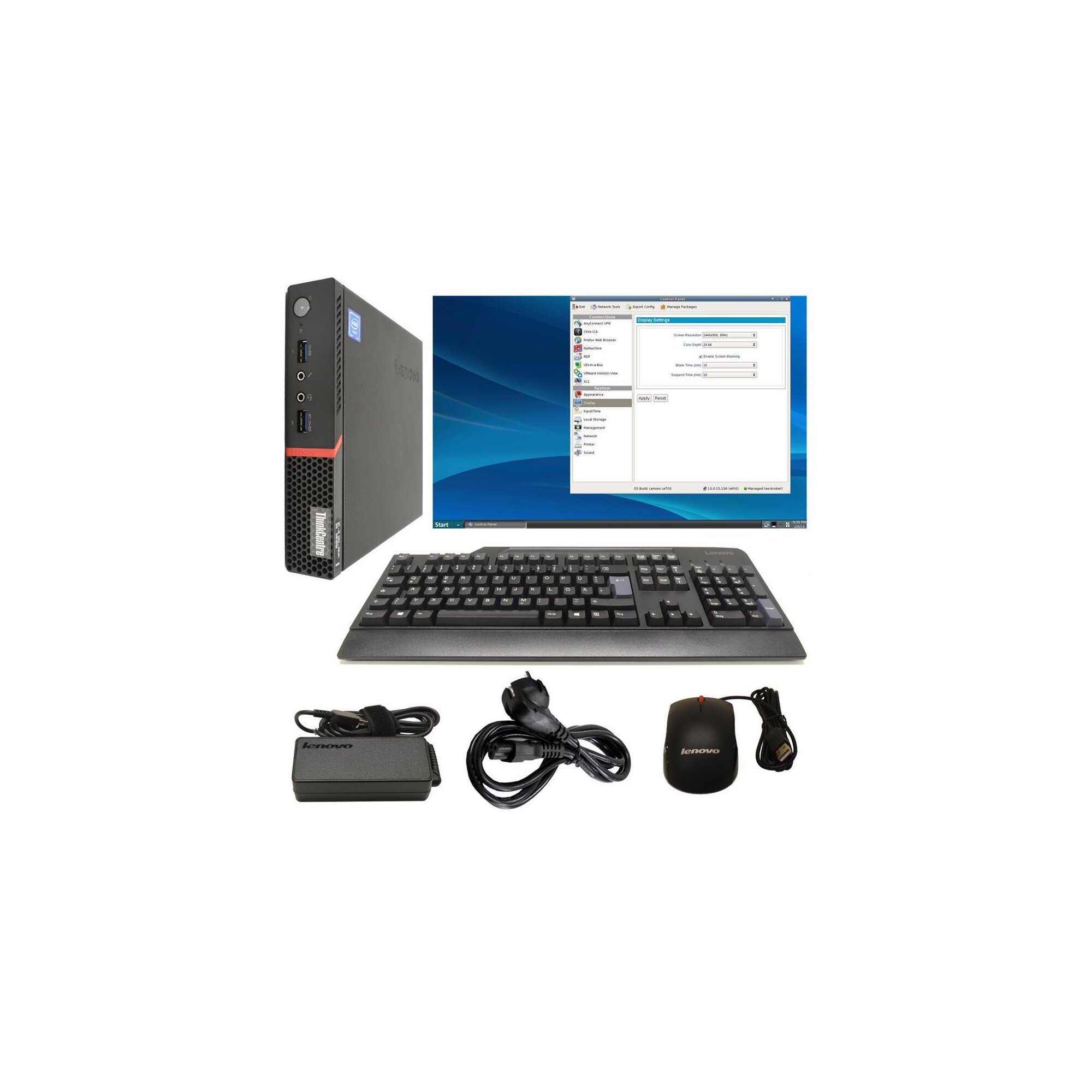 Lenovo ThinkCentre M600 Intel N3000 CPU 16GB M.2 SSD 2GB RAM Lenovo ...