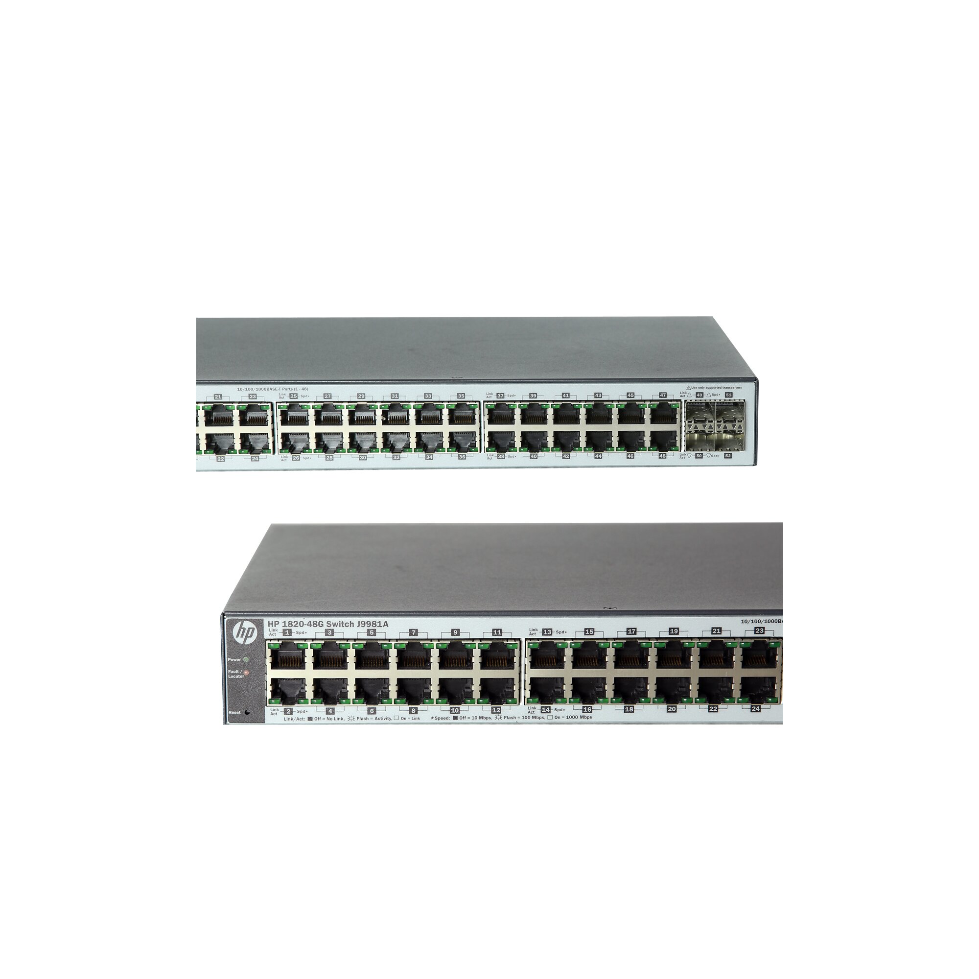 HP 1820-48G J9981A 48-Port Gigabit Ethernet Switch 4x SFP - Piospartslap