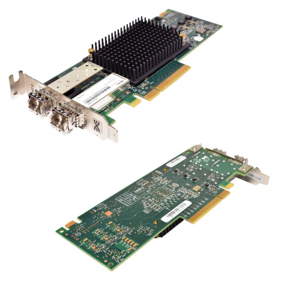 Lenovo IBM 01KR609 2-Port 16G SFP+ FC NIC PCIe x8 LP 2x Mini GBICs