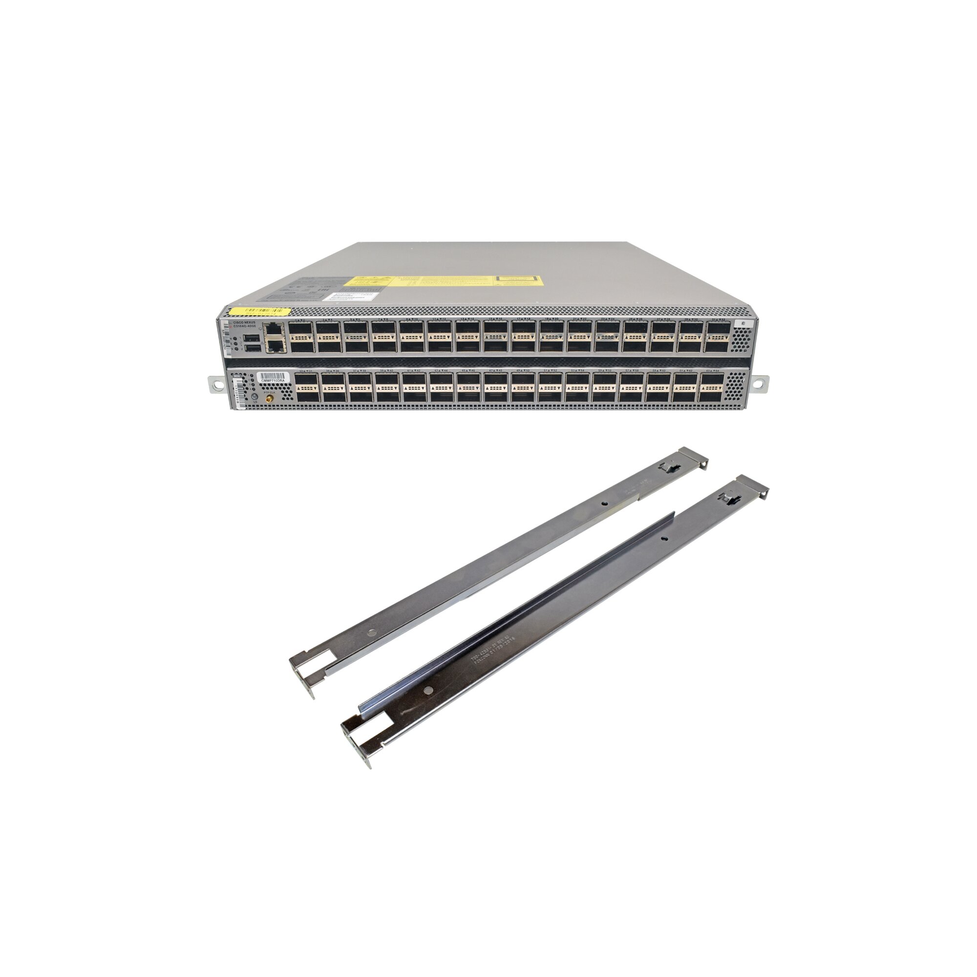 Cisco Nexus N3K-C3164Q-40GE 64-Port 40G QSFP+ 2U Ethernet Switch + Rail ...