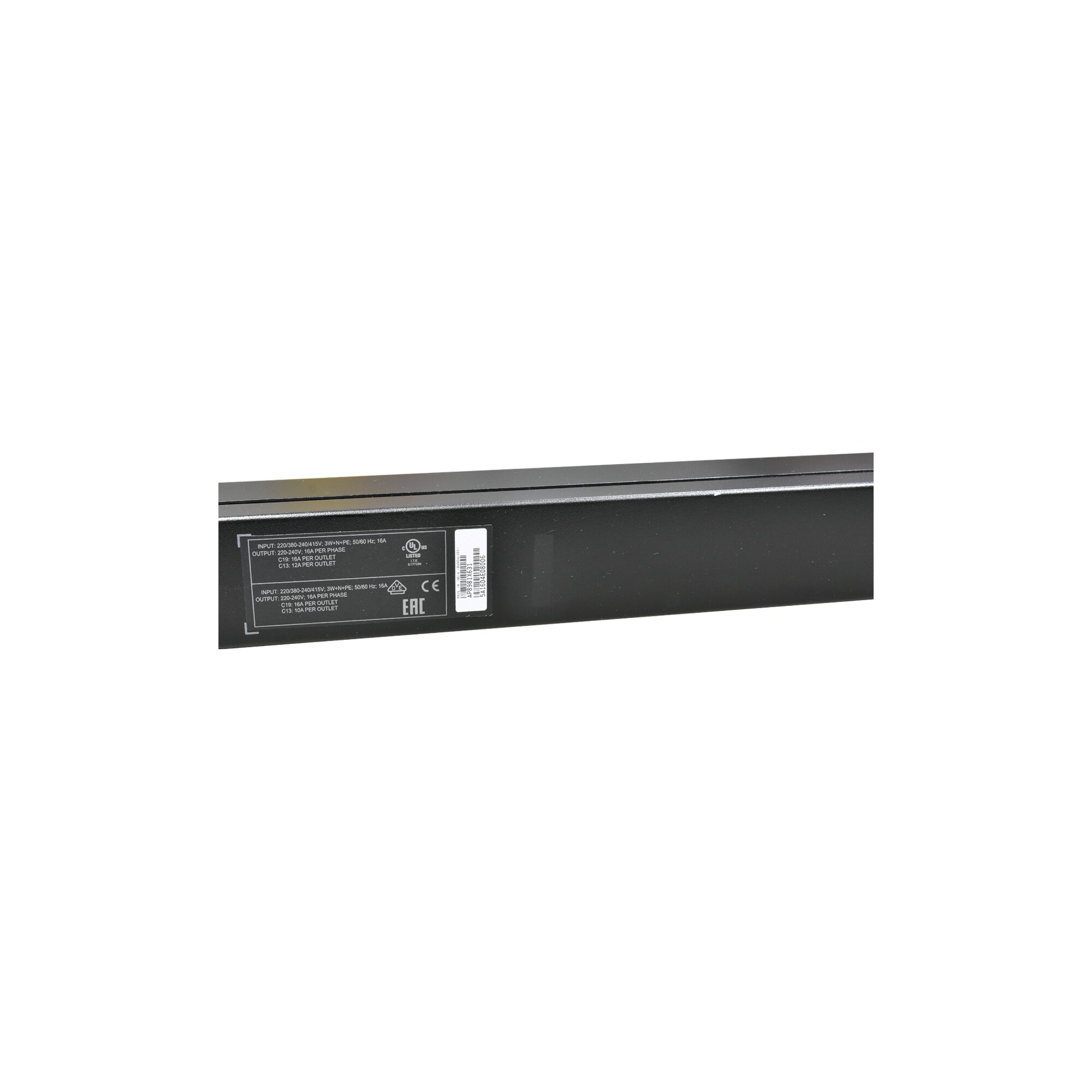 APC AP8981X631 Rack PDU 2G Switched 3-Phasen Null HE 11 kW 16A 230V 21x C13 3x C19 - Piospartslap