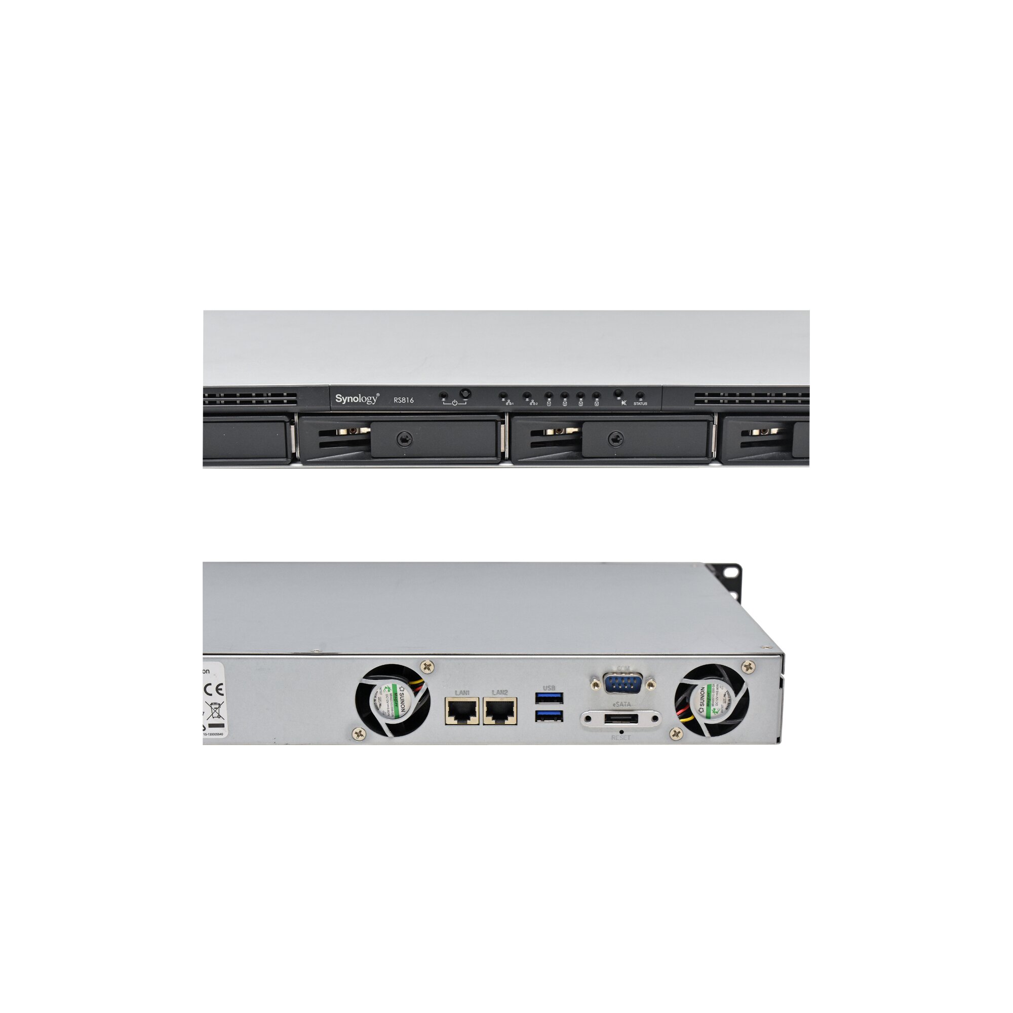 Synology Rack Station RS816 4-Bay Rackmount NAS 4x Caddy no HDDs ...
