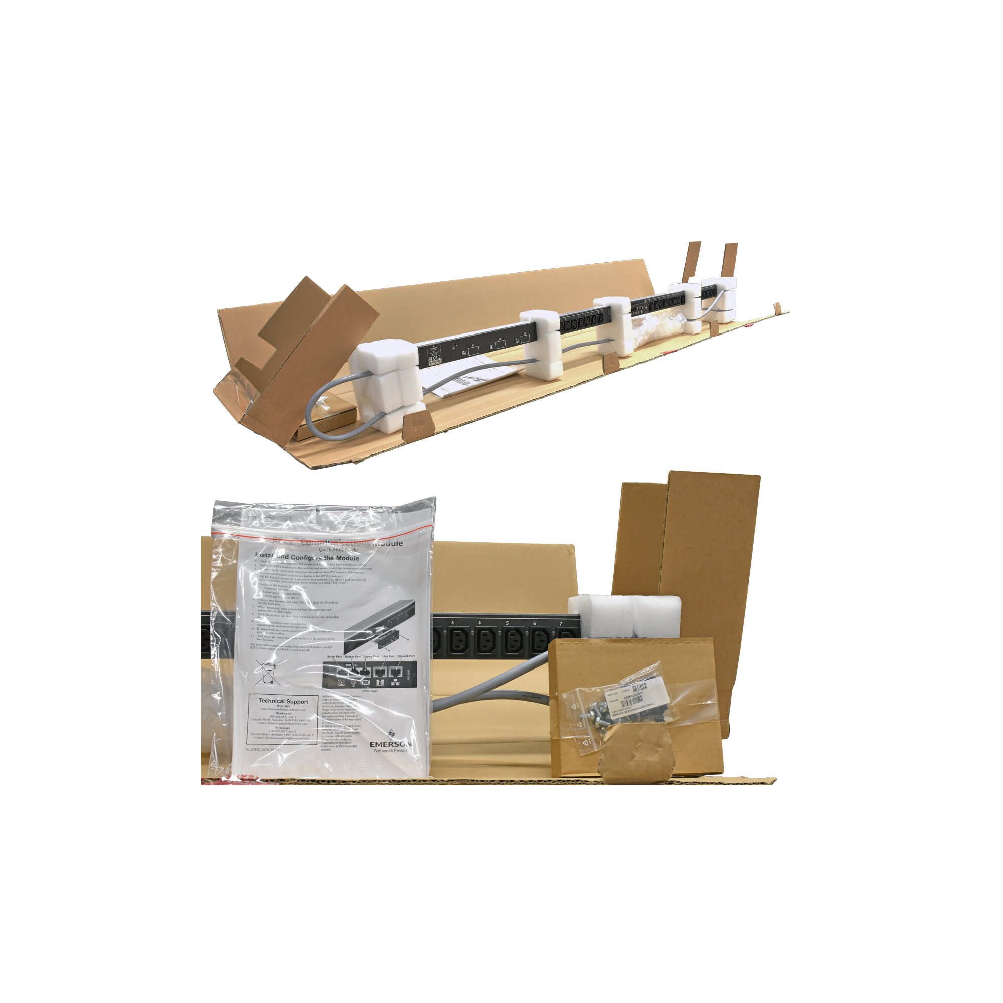 Emerson MPH2-ECV_4P5W-16A_24N MPHC1244 3-Phase 16A Null HE PDU 24x C13 ...