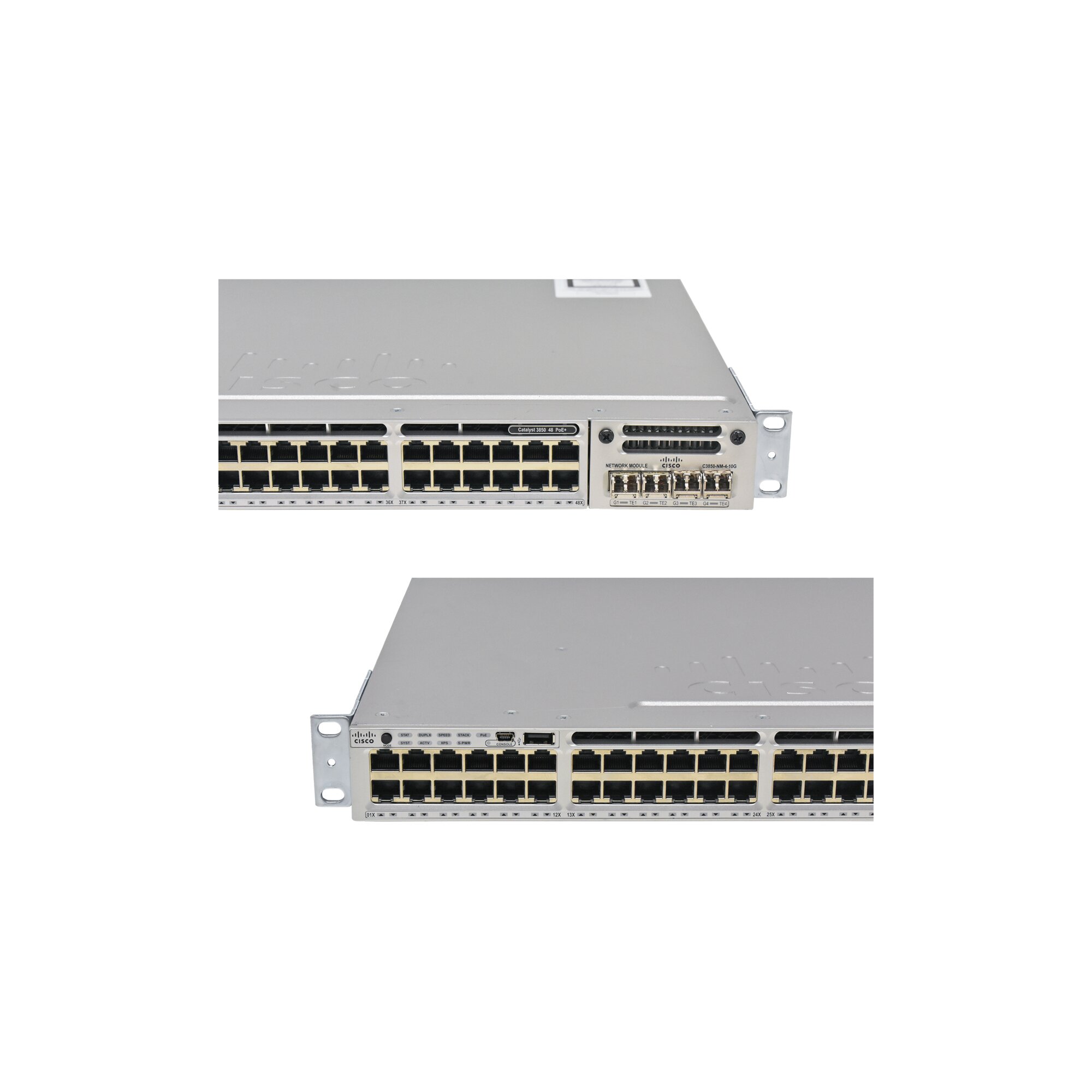 Cisco Catalyst WS-C3850-48F-E 48-Port PoE+ Stackable Gigabit Ethernet ...